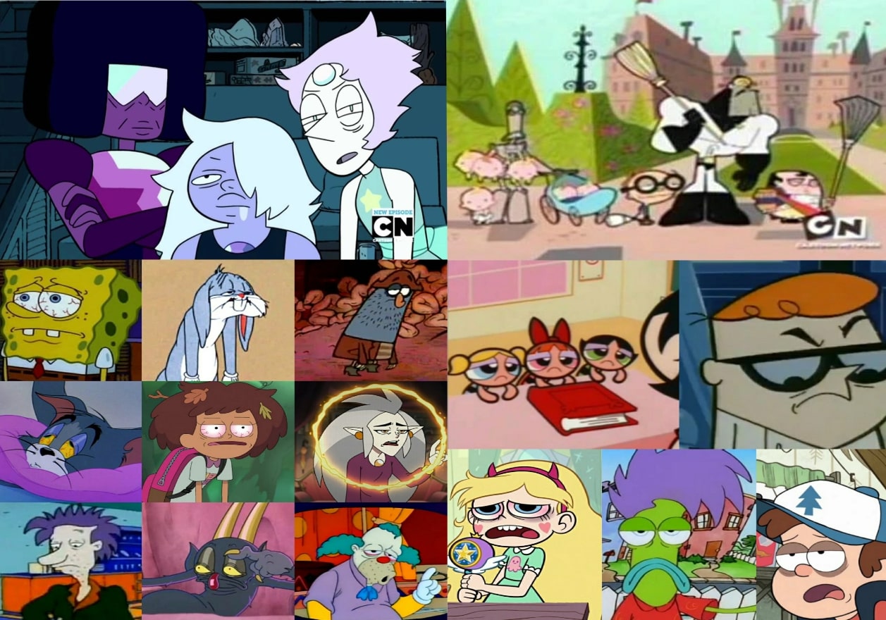 Sleepy Cartoon Characters