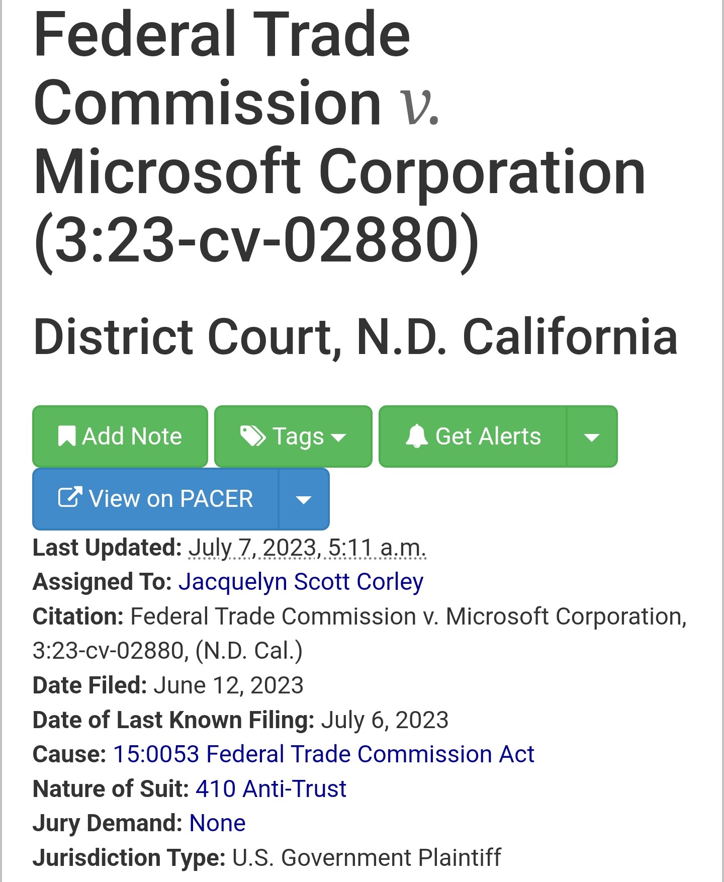 🇩🇴 Xbox_Serious_X|S 🇺🇸 on Twitter: "The FTC vs. Microsoft/ABK case has been updated at least ...