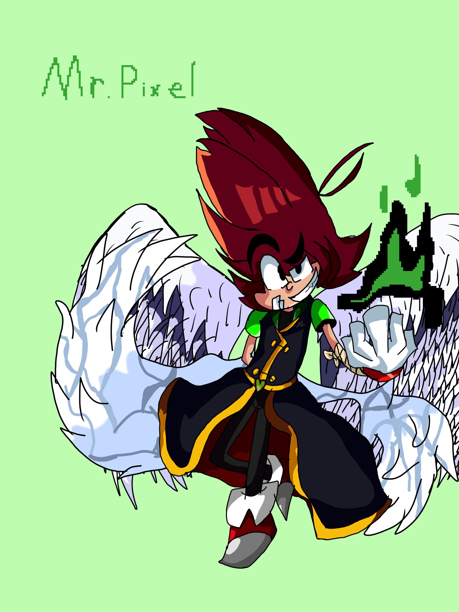 Gen on Twitter: "So I tried pixel art. I have also done a retake of OMT called Sonic.OFS (Sonic ...