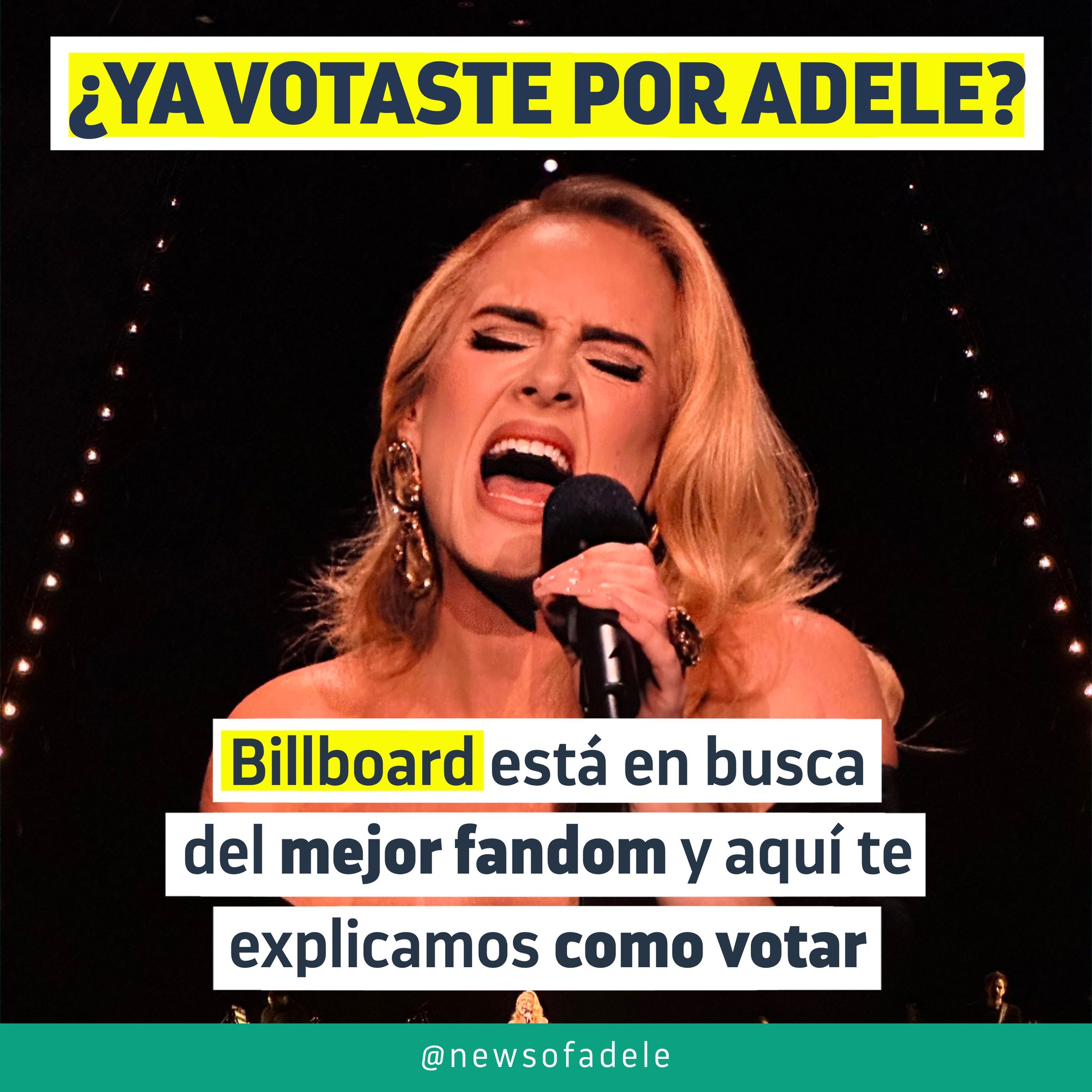 NewsofAdele on Twitter: "¿Aún no votas por @Adele? Te contamos que @billboard está en busca del ...