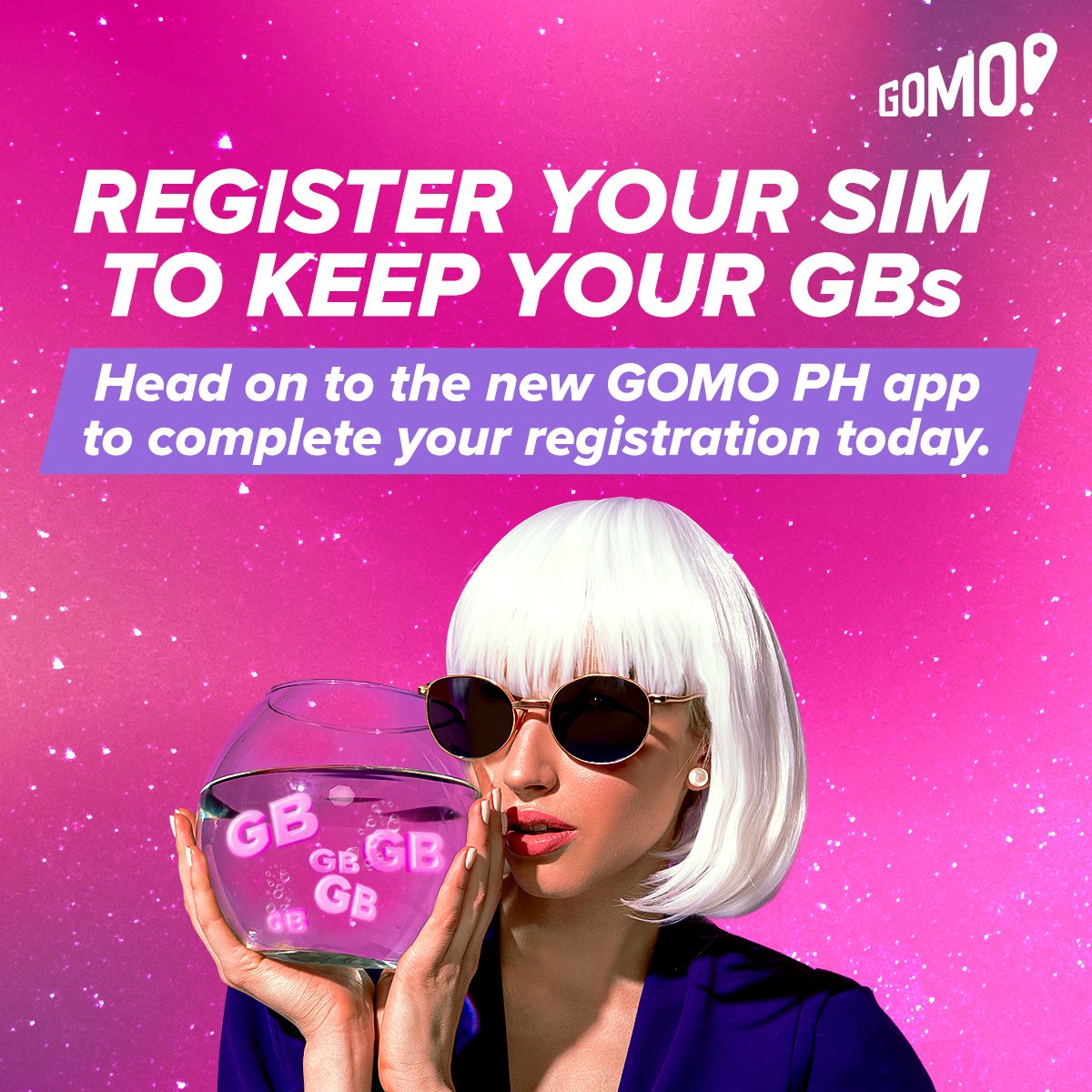 GOMO PH on Twitter: "Fam! You'll lose your GBs if you don't register your SIM on or before JULY ...