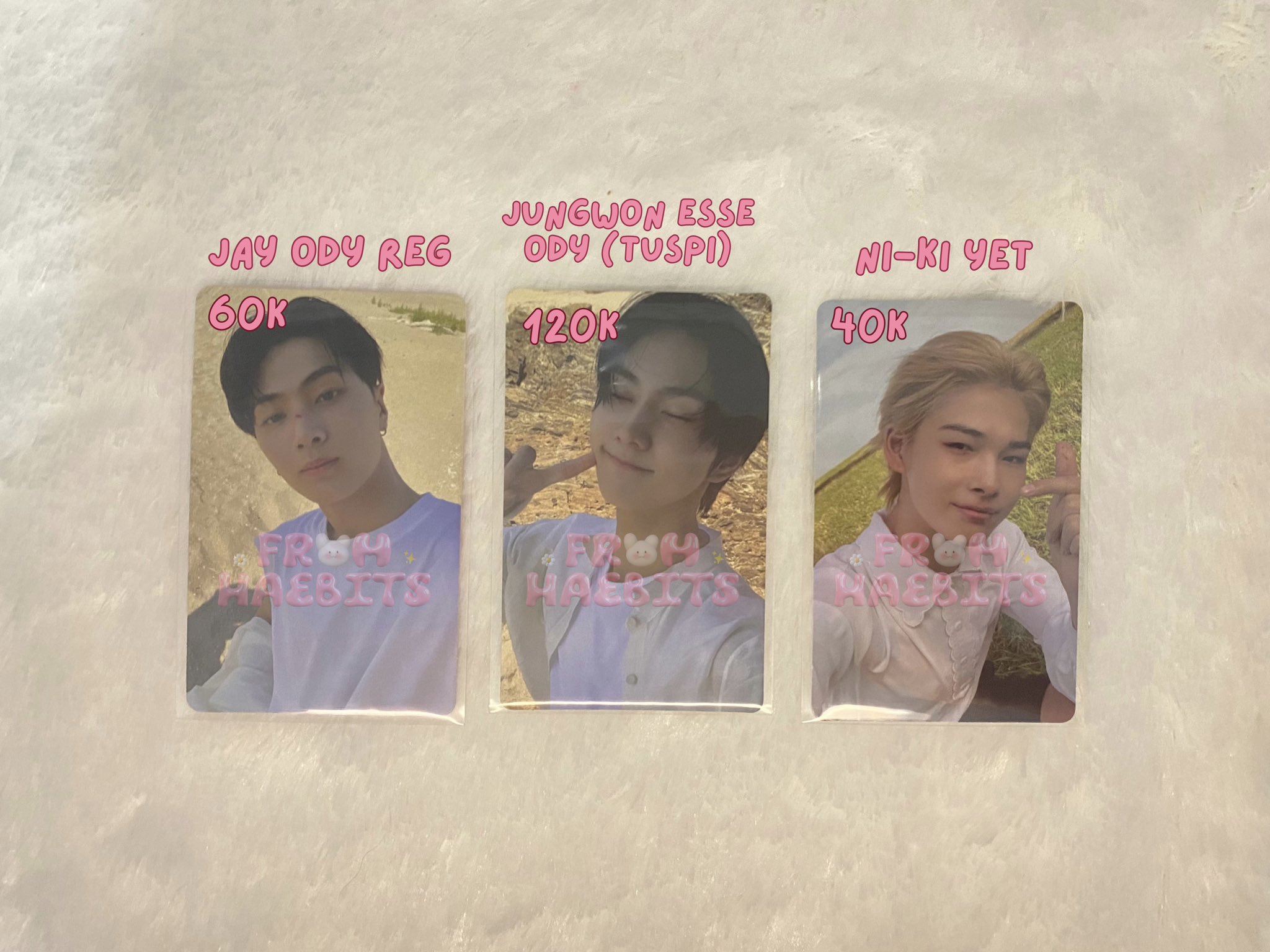 za🧸| wts treasure enhypen pc on Twitter: "wts / want to sell / lfb ina ni-ki jay jungwon enhypen ...
