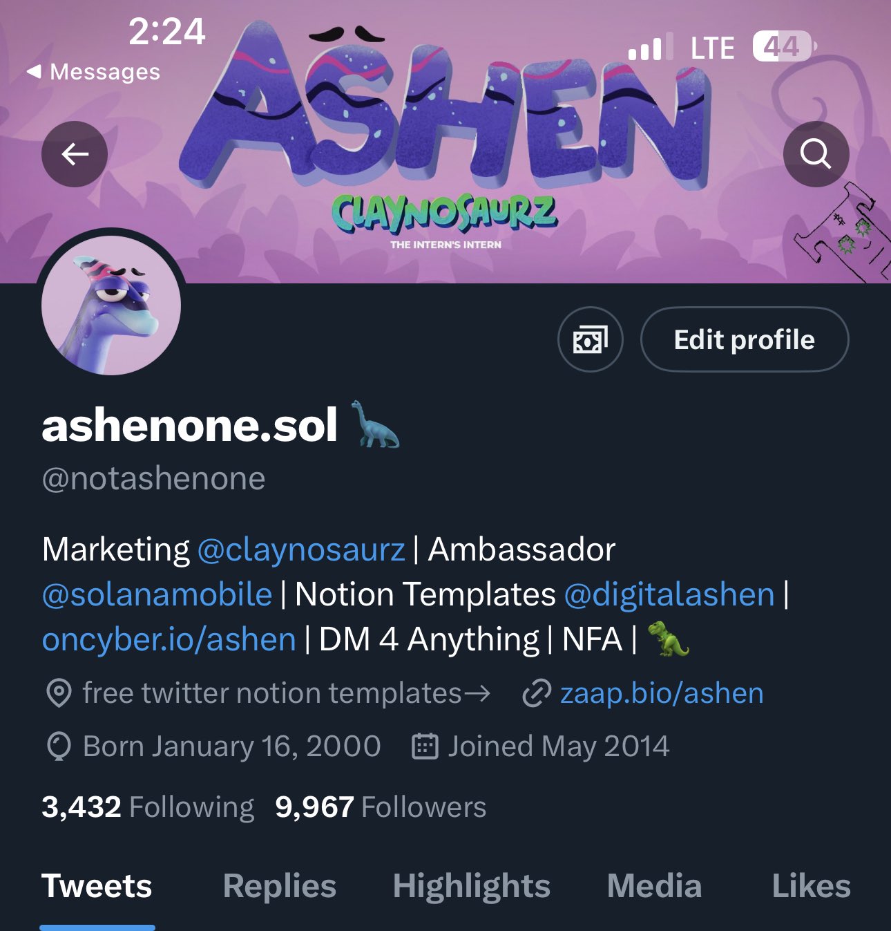 ashenone.sol 🦕 on Twitter: "wow 10k by monday would be insane ik it’s just a number but this ...