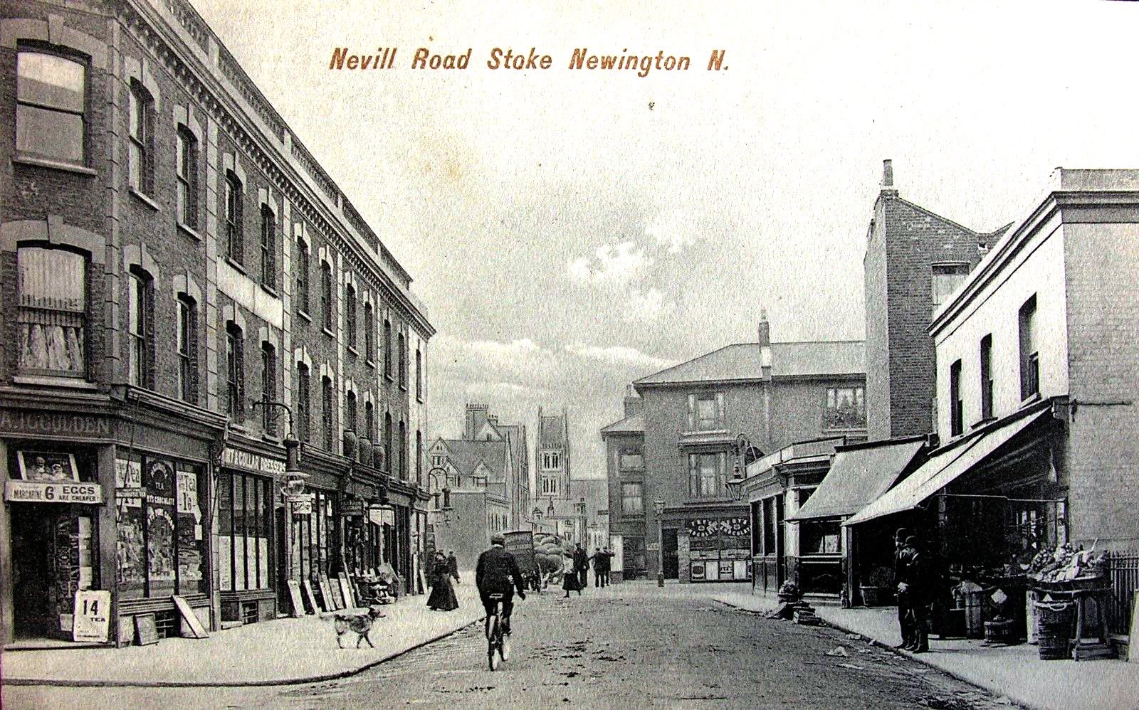 Stoke Newington History on Twitter: "Nevill Road with St Matthias Church in the distance https ...