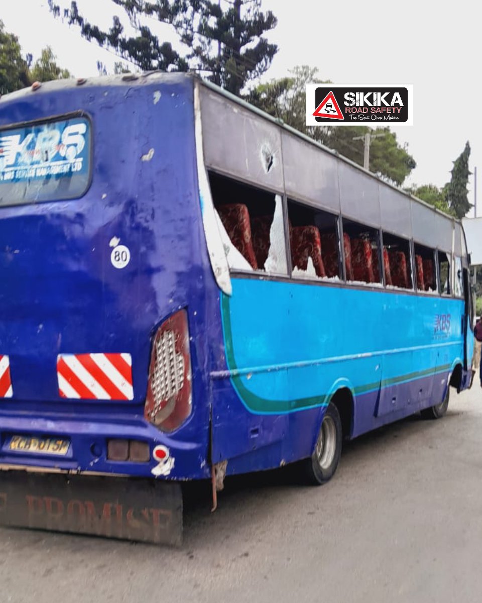 Sikika Road Safety On Twitter The Kbs Bus 🚌 Has Been Stoned 🪨 After