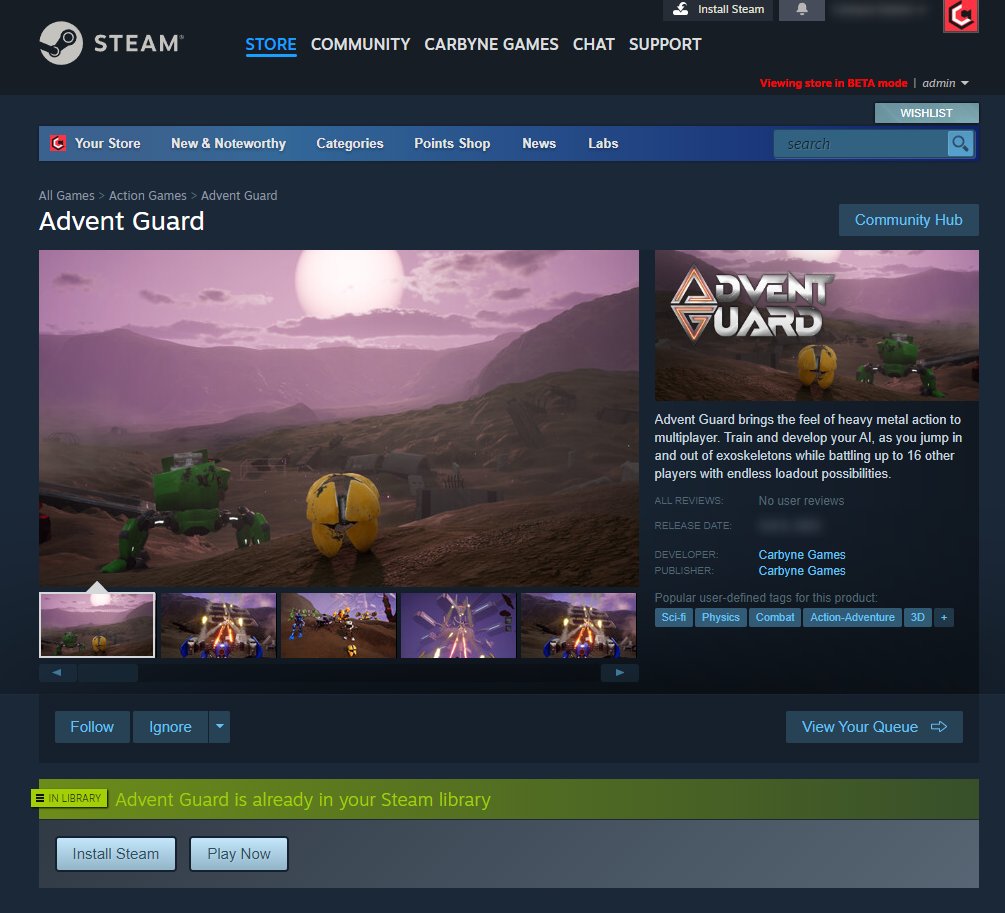 Carbyne Games on Twitter: "Steam store page almost complete! Should be available to the public ...