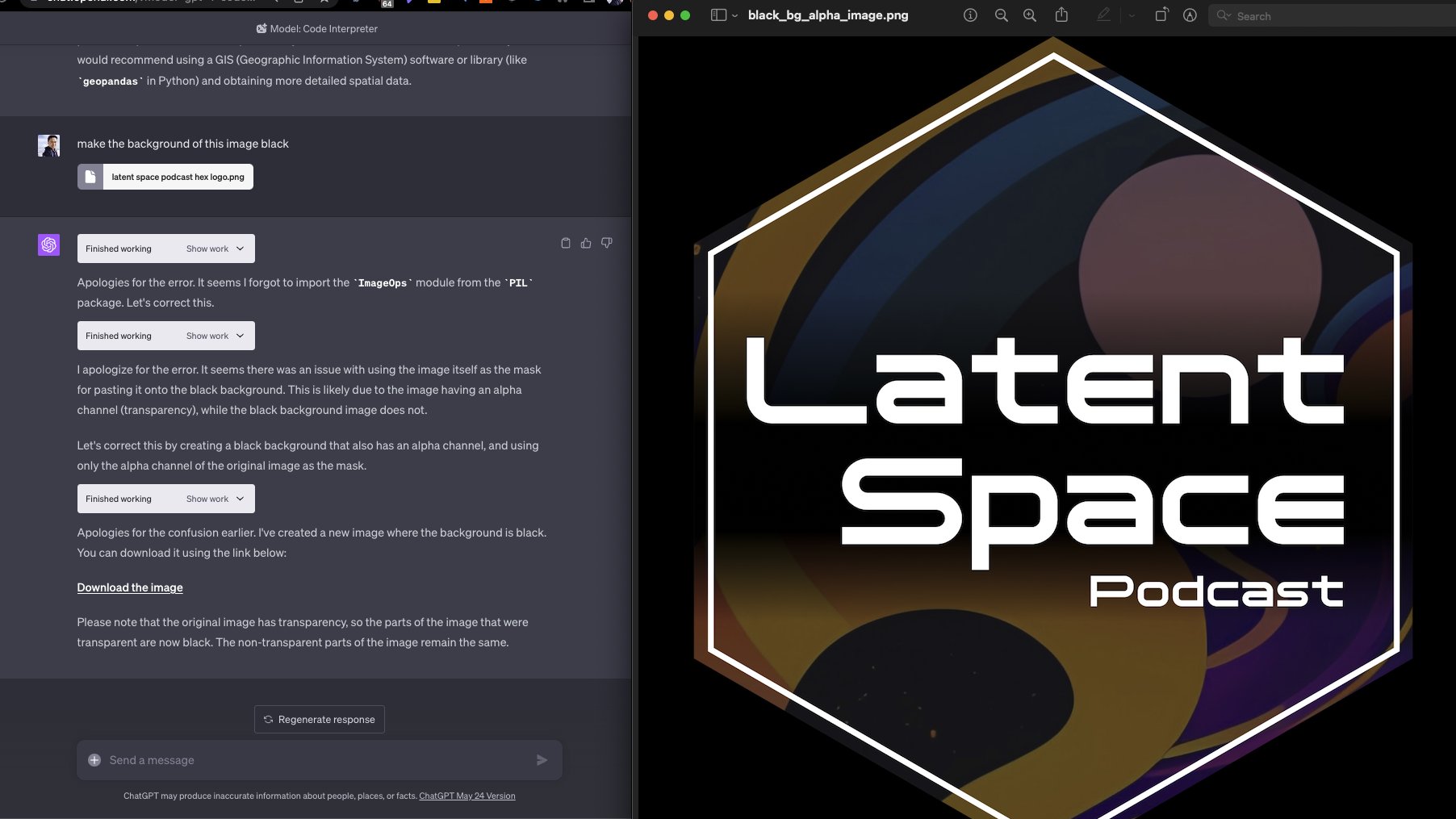 swyx 🔜 🇸🇬 on Twitter: "code interpreter can fix images its so over https://t.co/2L38hHFyeP ...