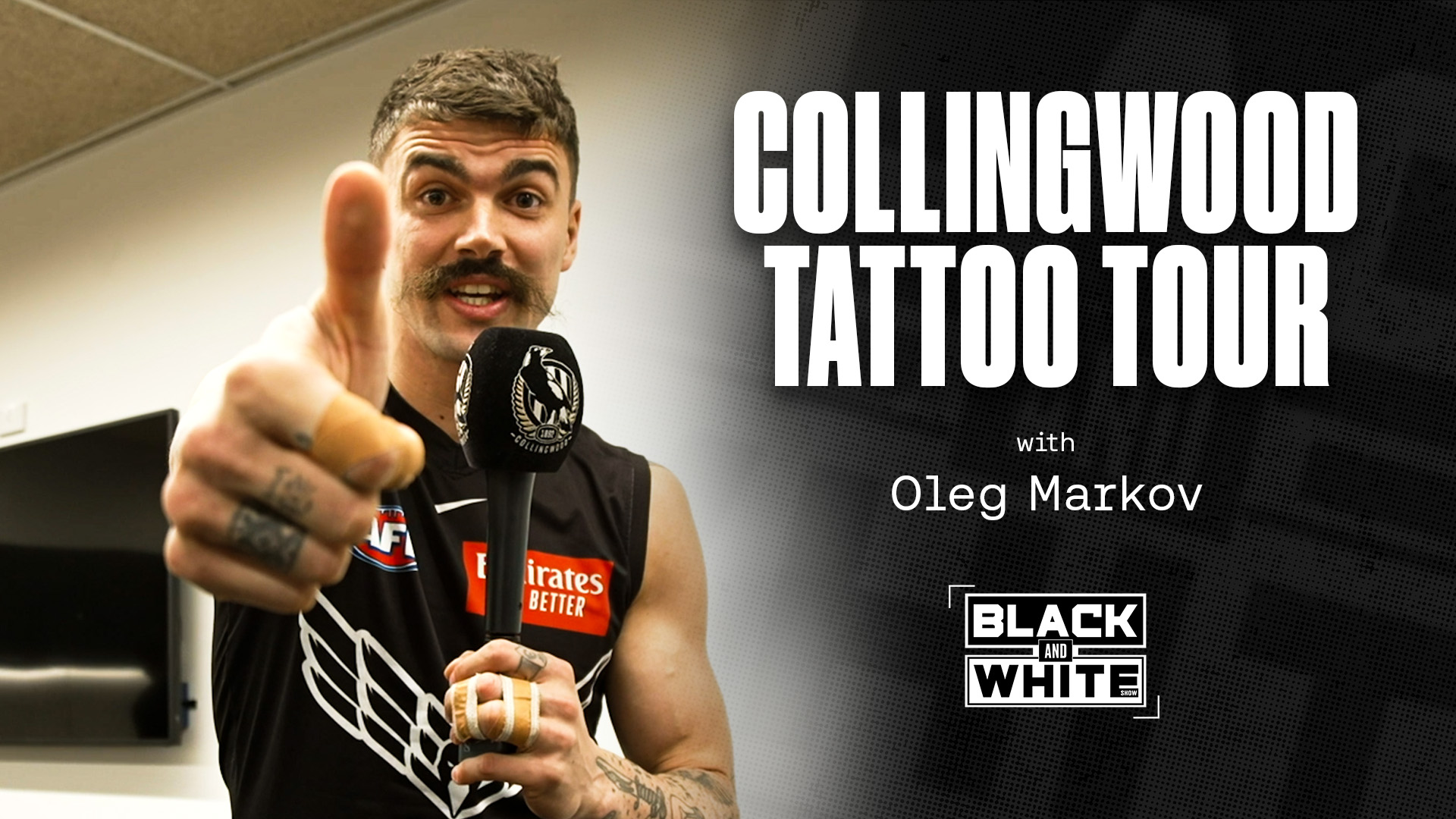 Collingwood FC on Twitter: "The man with the mo, Oleg Markov hosts a special 'tattoo tour ...