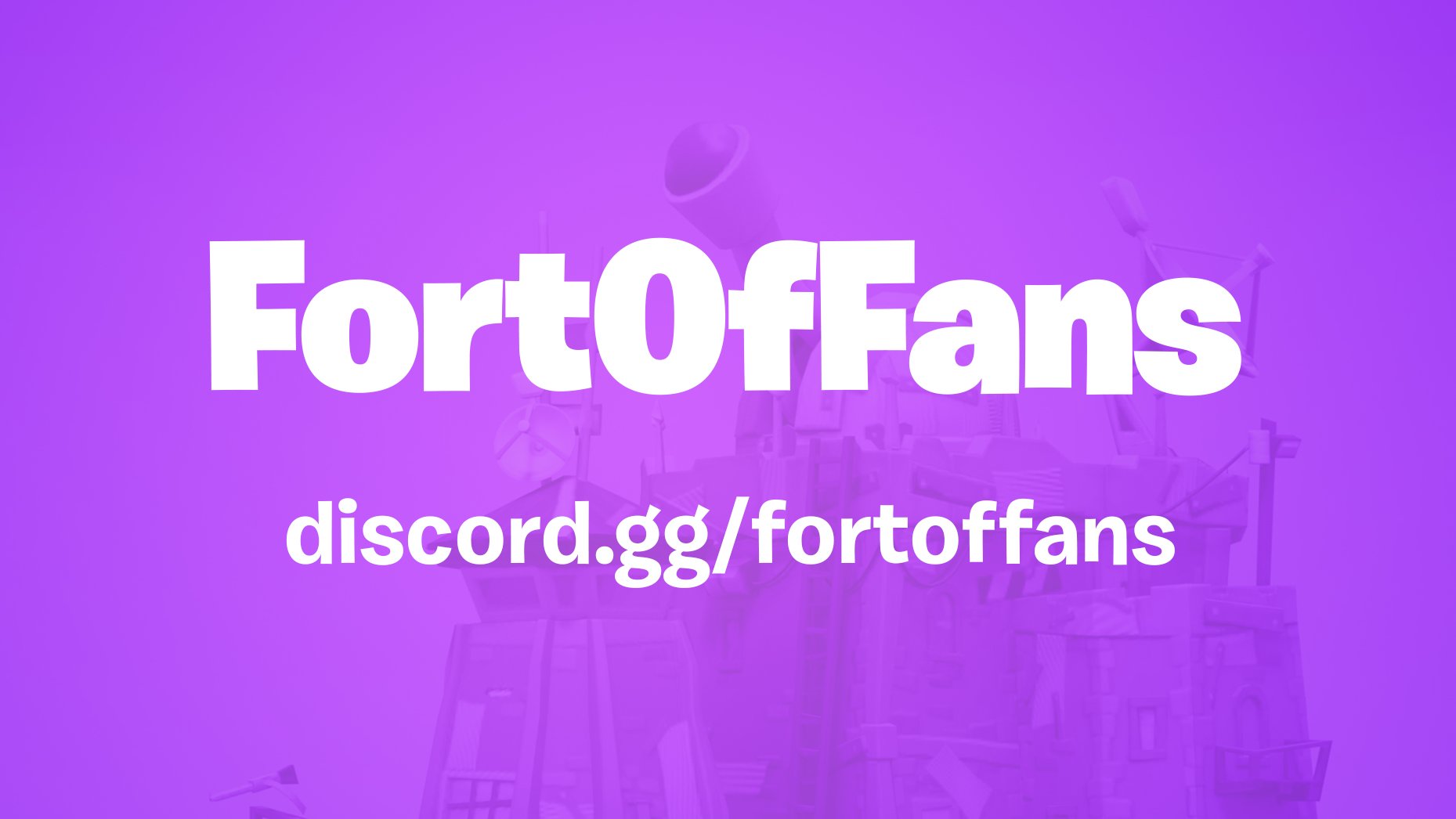 FortOfFans on Twitter: "Made a new Discord server, the other three servers I had will be deleted ...