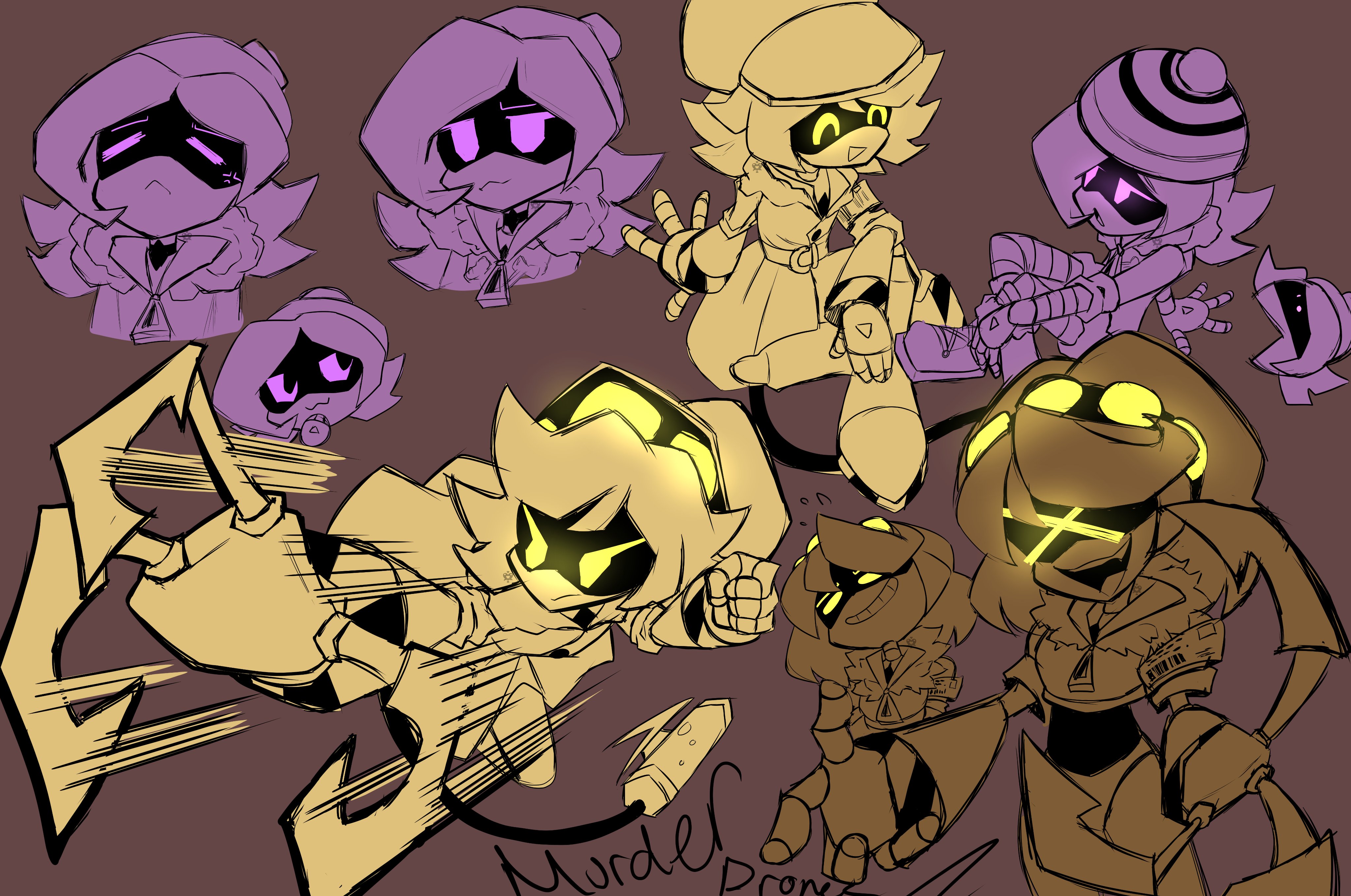 Sakaruchibi (commission’s open) on Twitter: "Some Murder Drones sketch practice. #Murderdrones ...