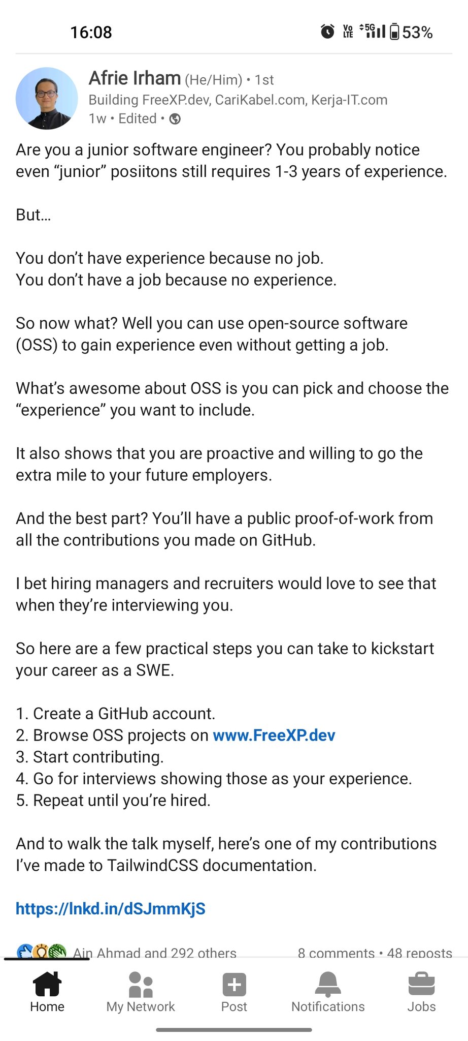 𝙀𝙙𝙙 | SHIPS23 | UI/UX Designer on Twitter: "Good advice from @afrieirham_ for junior software ...