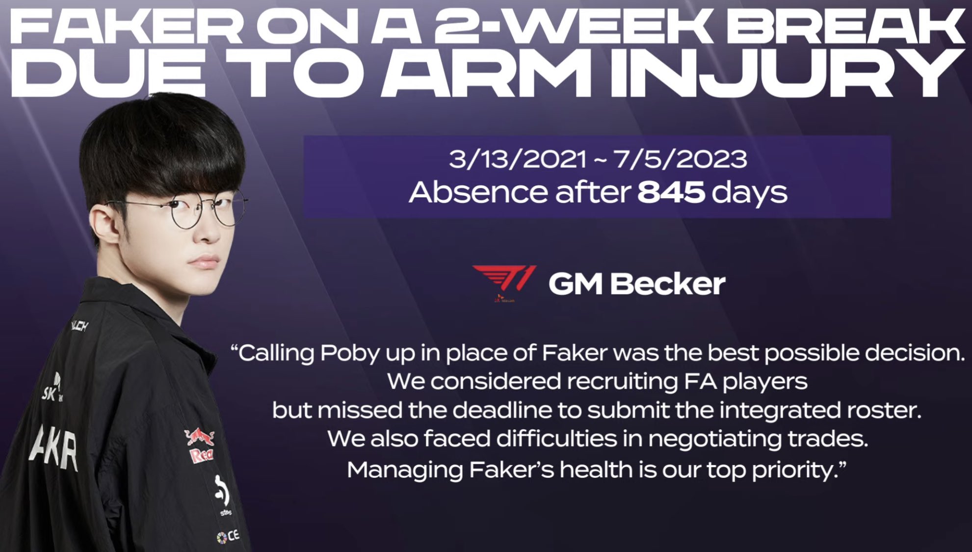 jade 제이드 🐰 on Twitter: "#T1 GM Becker: Calling #Poby up in place of #Faker was the best possible ...