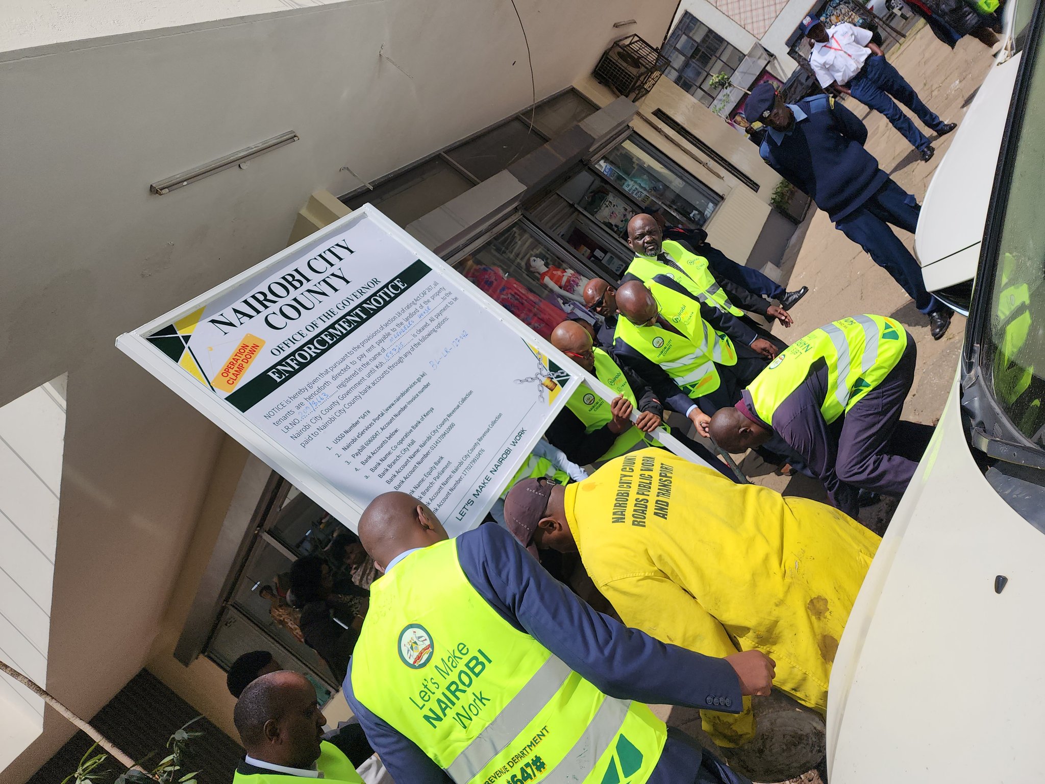 County Government 047 On Twitter Kipkoechnlangat This Is Clamping Of