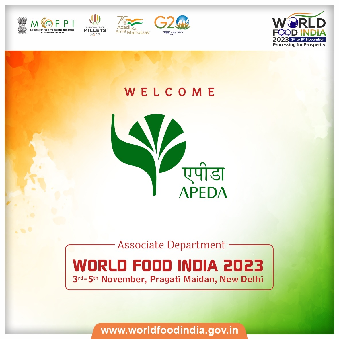 World Food India on Twitter: "𝐖𝐨𝐫𝐥𝐝 𝐅𝐨𝐨𝐝 𝐈𝐧𝐝𝐢𝐚 𝟐𝟎𝟐𝟑 is pleased to welcome the Agricultural and ...