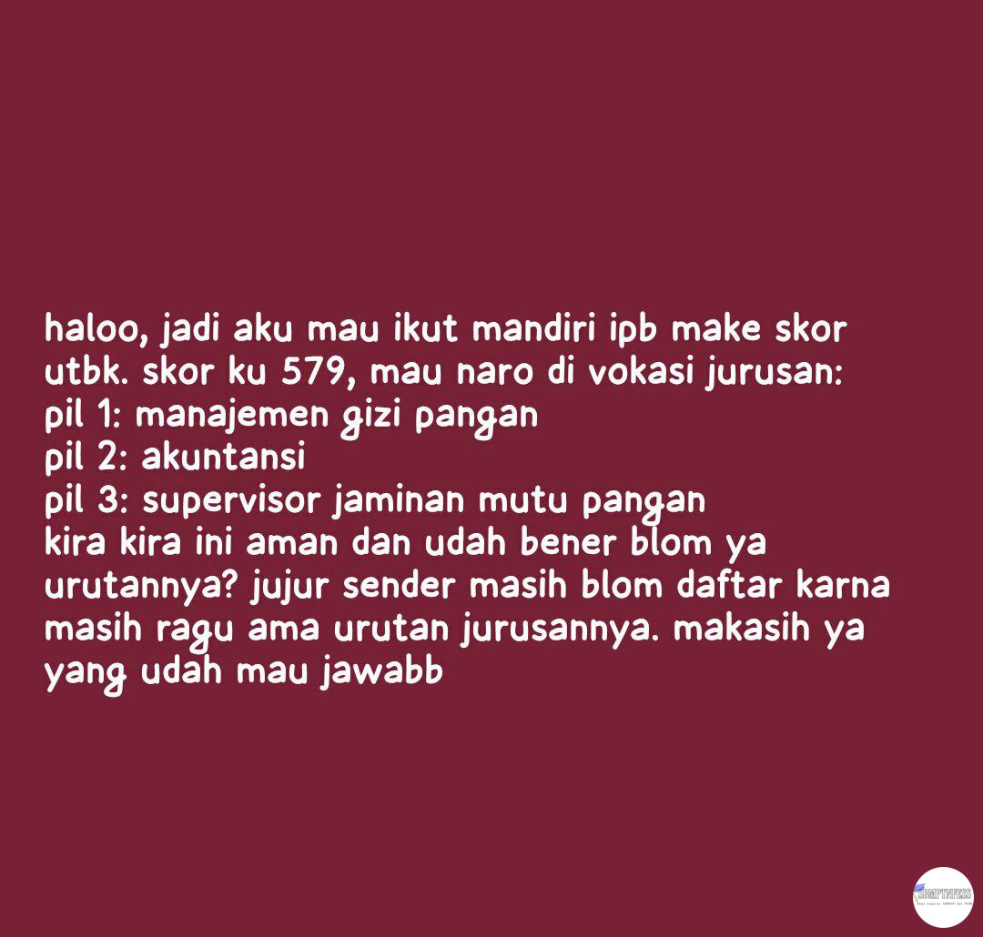 BURUANN CEK PINNED!!— SBMPTNFESS on Twitter: "ptn! tolong sarannya ya semuanyaa https://t.co ...