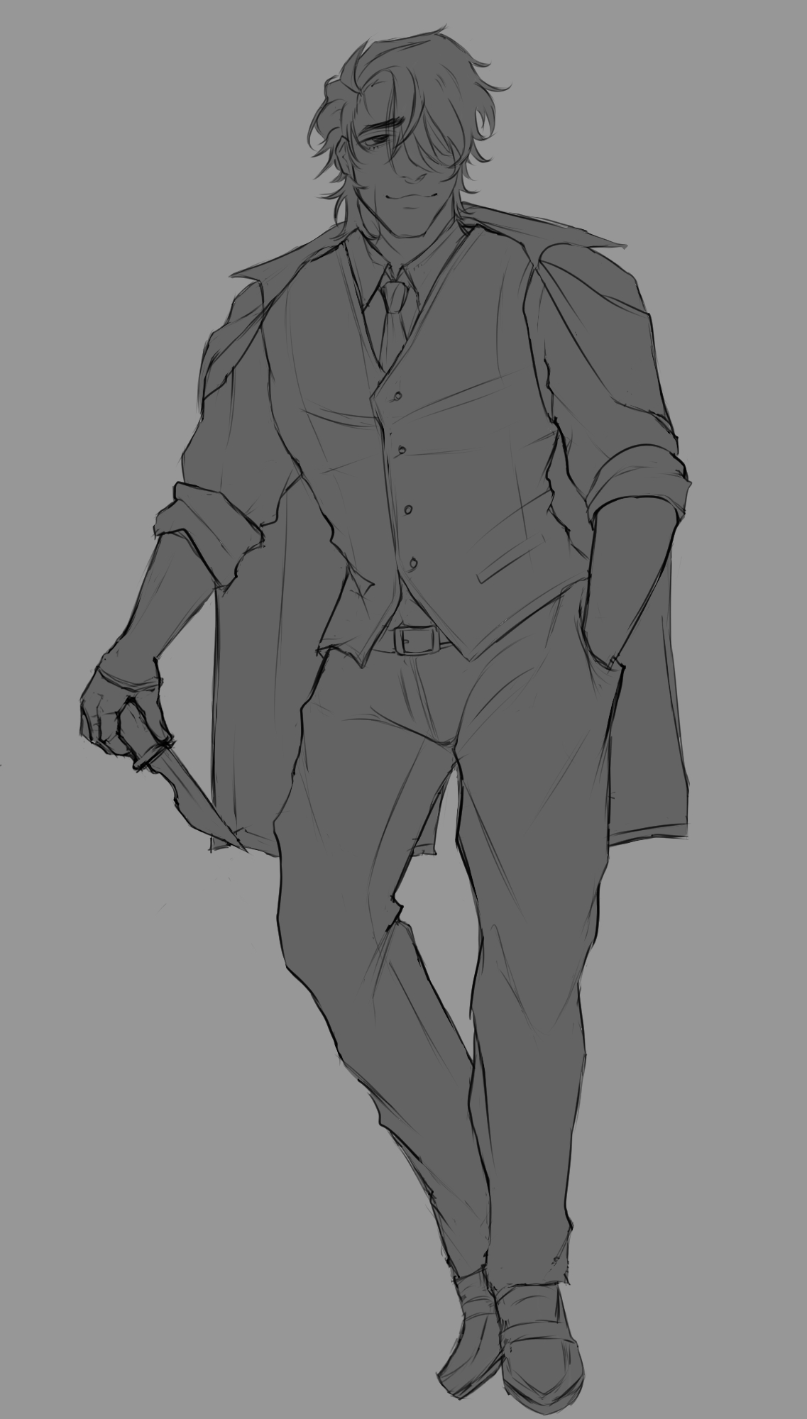 Anime Guy Standing Base