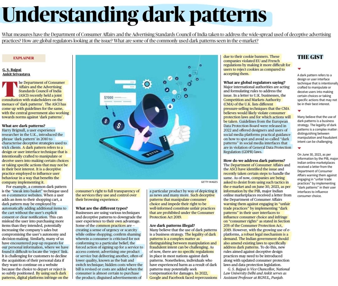Ravikant Yadav on Twitter: "'Understanding Dark Patterns' : Explained #DarkPatterns # ...