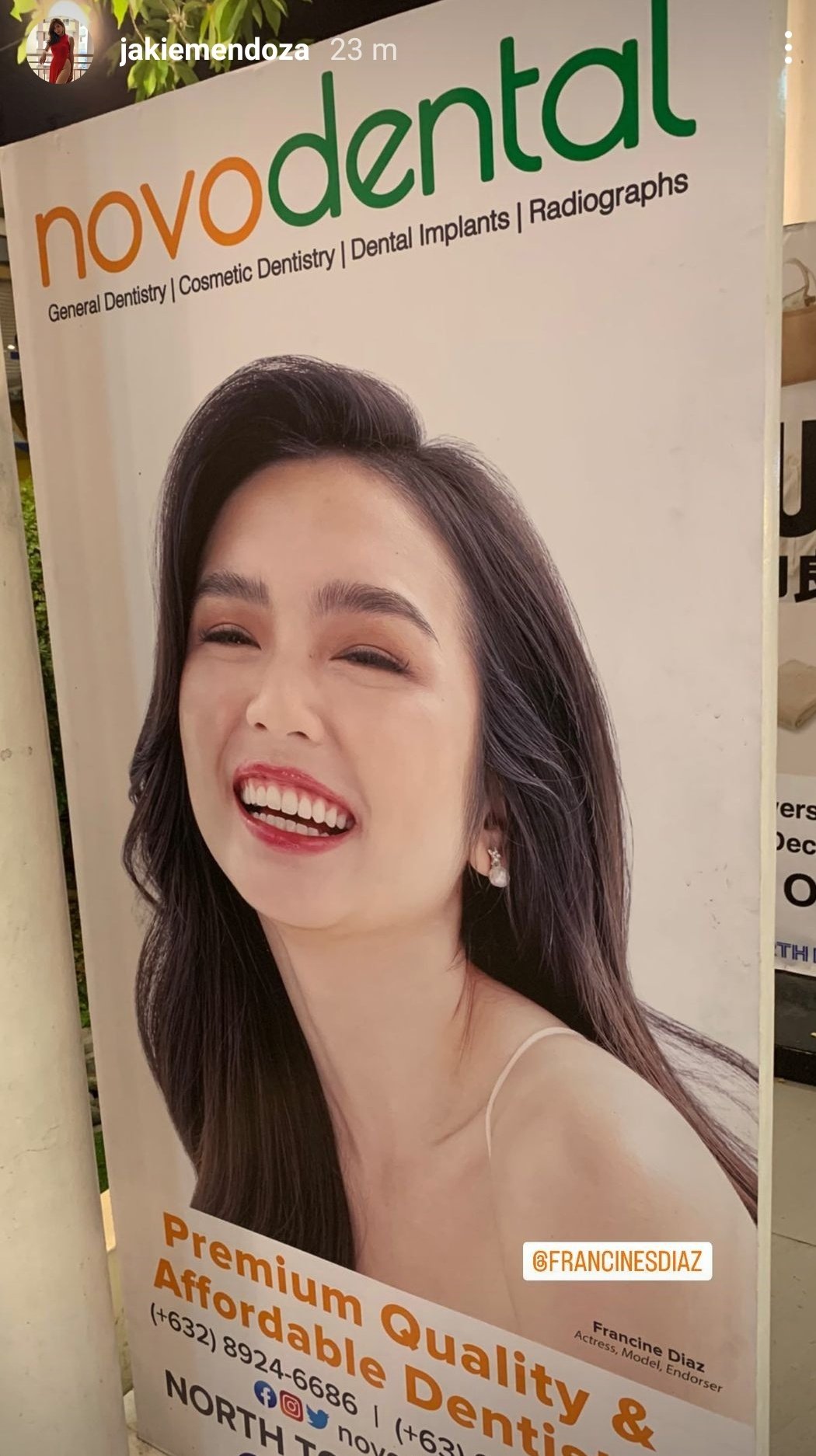 Ceri on Twitter: "Francine Diaz - Actress, Model, Endorser #FrancineDiaz l @novodentalph https ...