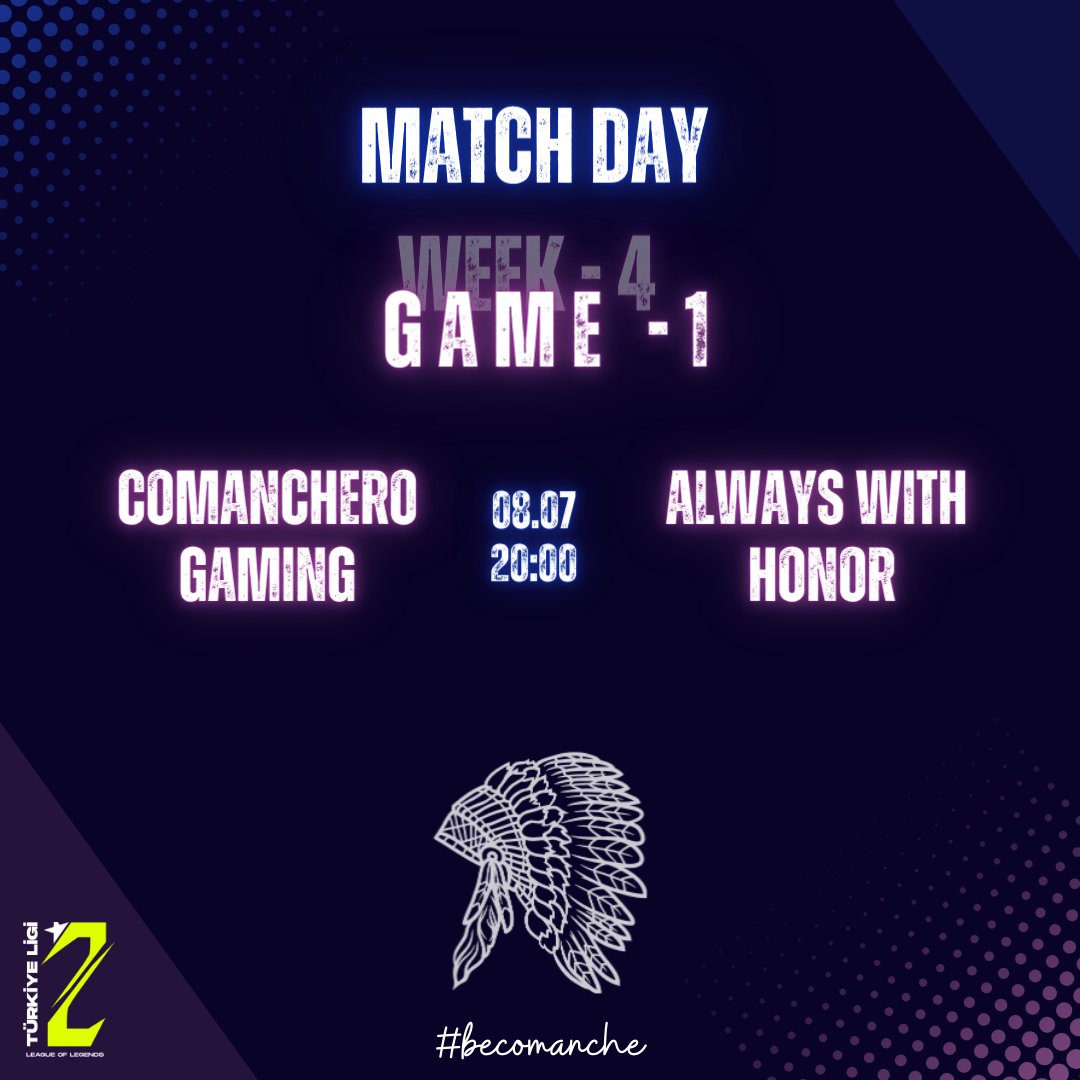 Comanchero Gaming on Twitter: "MATCH DAY ! 🕗 : 20:00 🆚 : Always With Honor 📺: https://t.co ...