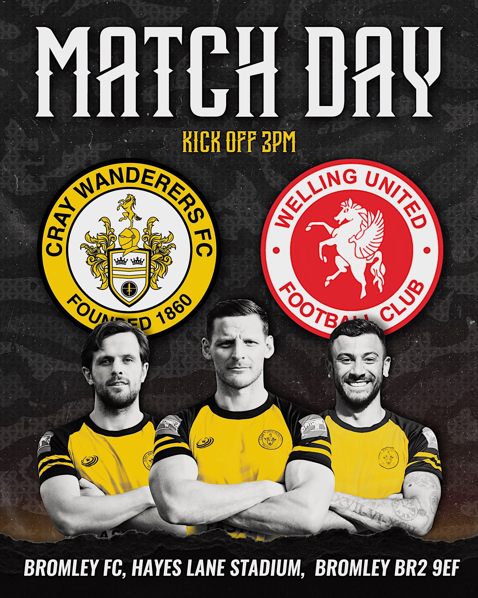 Cray Wanderers FC on Twitter: "MATCH DAY! Our 1st pre season game is against @wellingunited ...