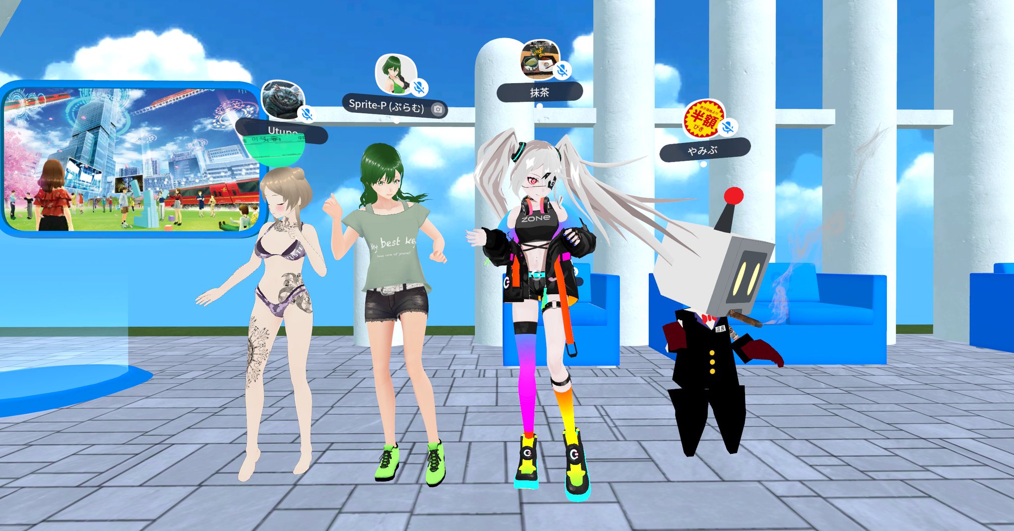 SpritePlum on Twitter: "久々のツイートですね～ みなさん、お元気ですかね～☀ やっぱり、ロビーが好きですね～ こうやってロビーでノリノリしているとフレンドさん達が声を ...