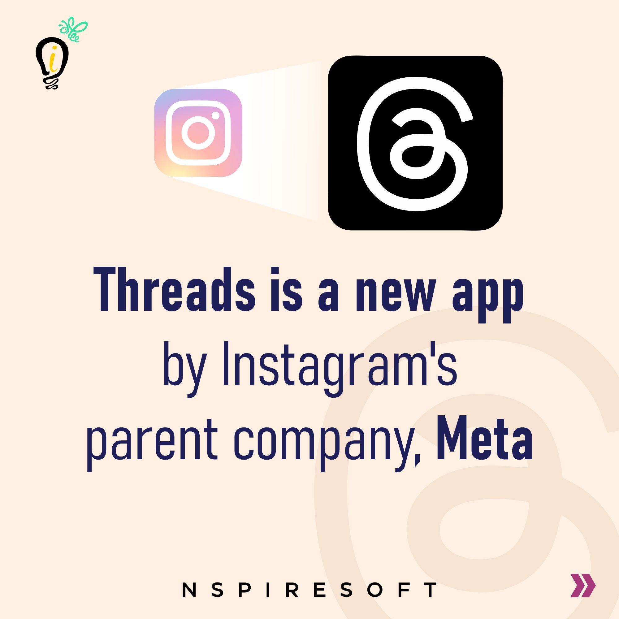 Nspiresoft on Twitter: "Introducing Threads: A new app from the parent company of Facebook ...