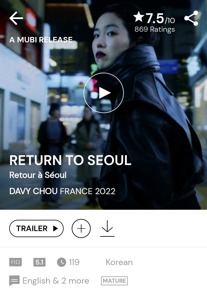 🖤𝕍𝕚𝕠𝕝𝕖𝕥𝕥𝕒 ℕ.𝔹𝕖𝕝💜 on Twitter: "Return to Seoul มา Mubi thai แล้วแฮะ https://t.co/XnTTjQF0wt ...