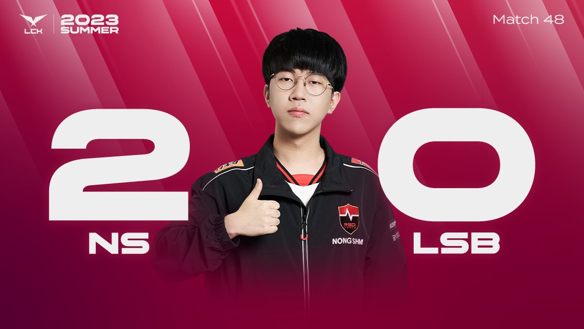 LCK on Twitter: "Spicy win for @NS_RedForce! 🔥 #LCK https://t.co/ijMACVpRZv" / Twitter