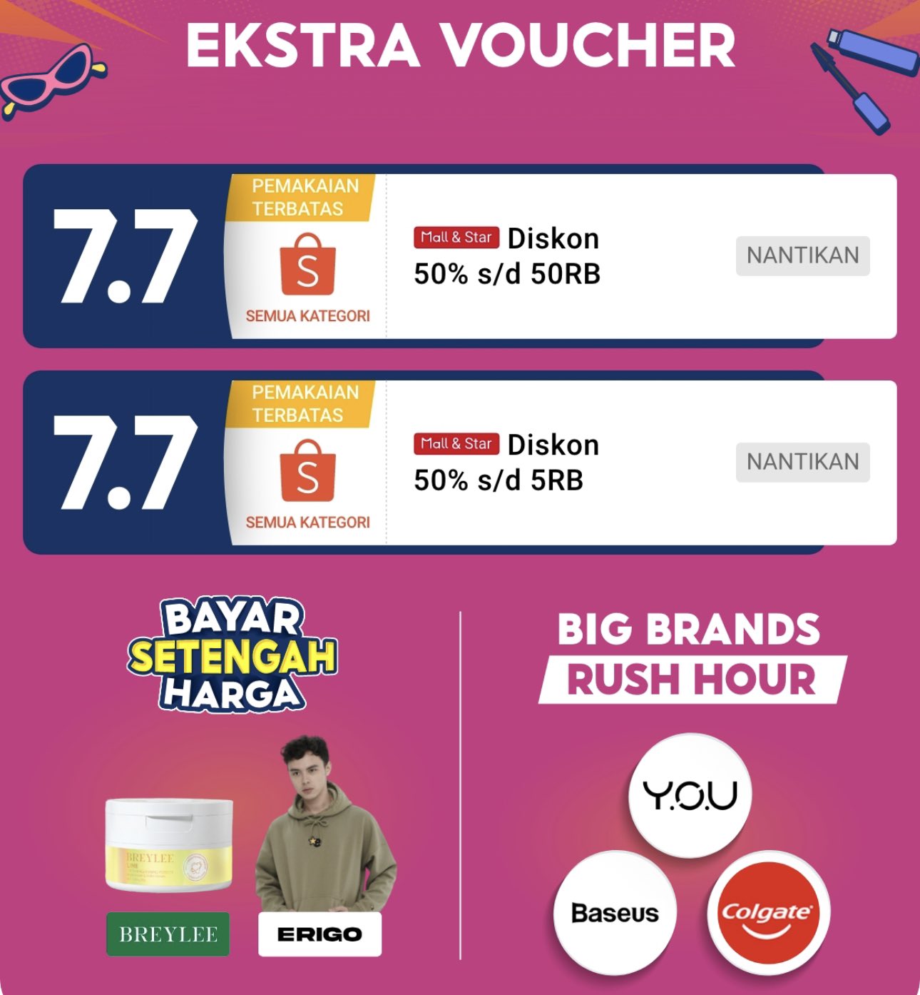 BerburuSale - Base Diskon Kukka on Twitter: "Siap-siap ada cashback 50% s/d 50RB 😁 Klaim & pakai ...
