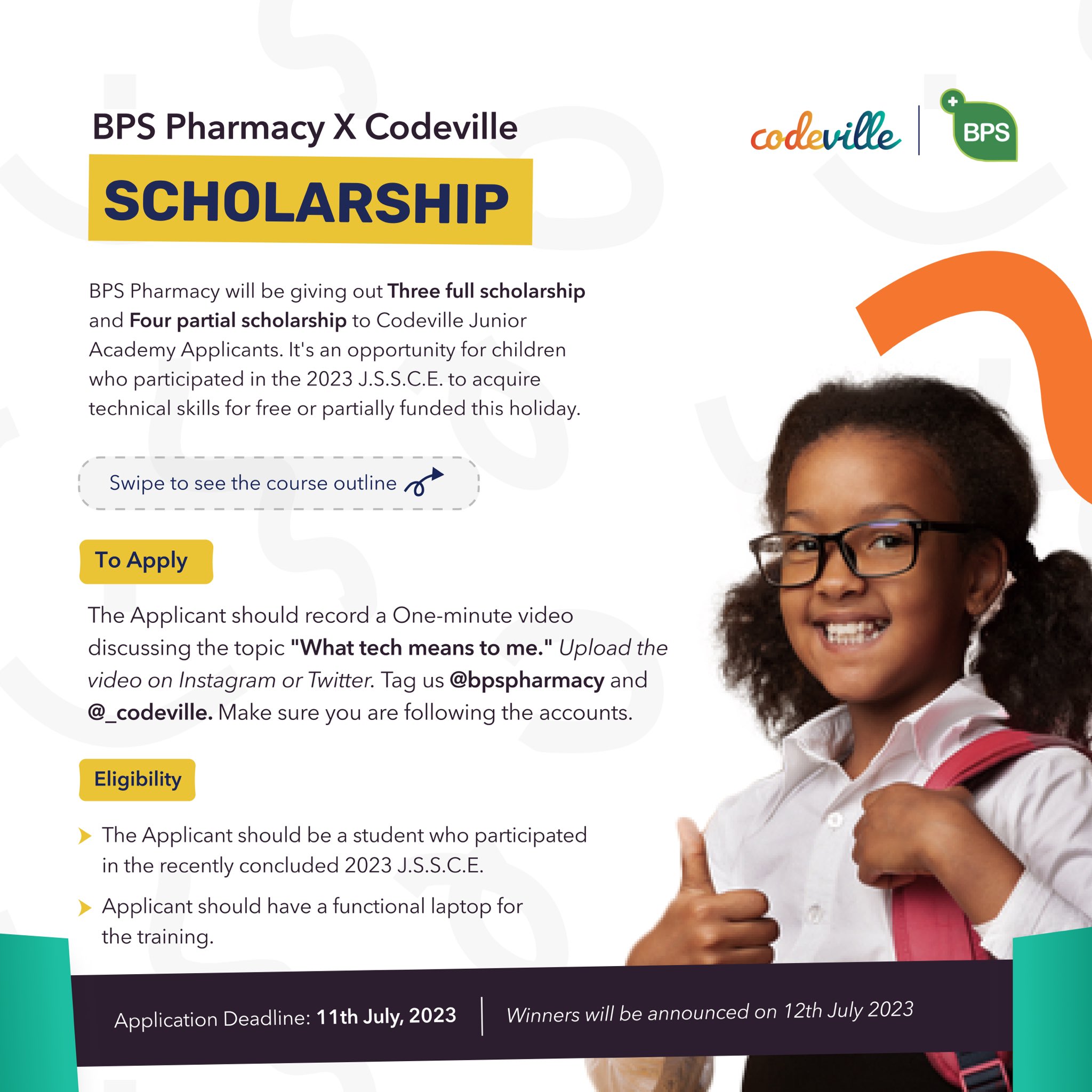 Genesys CodeVille on Twitter: "This scholarship is an opportunity for children who participated ...