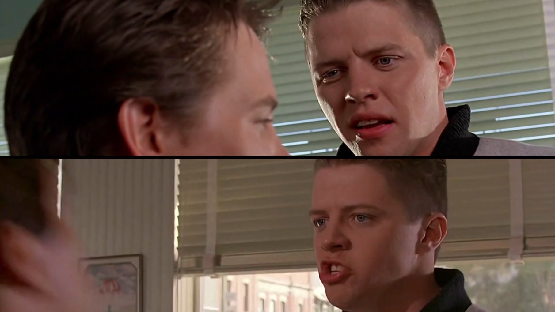 TerrorActo on Twitter: "El Marty McFly que golpea a Biff en el Lou's Cafe en REGRESO AL FUTURO ...