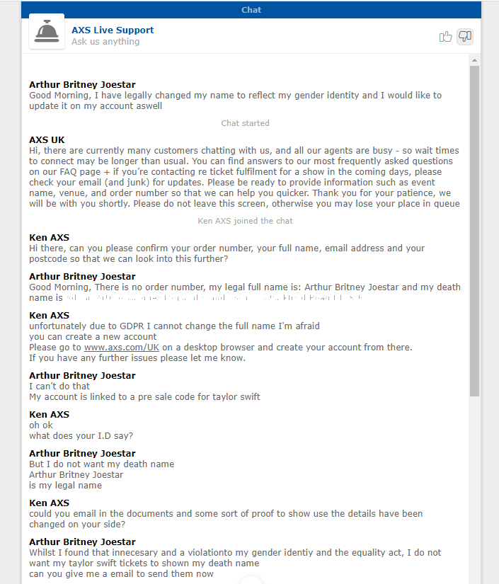 Arthur Britney Joestar on Twitter: "I'm speechless with the bad customer service experience I ...