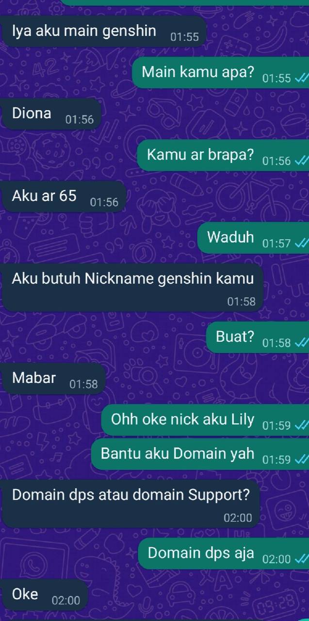 OPEN DM 📌 MENFESS VIA TELE ONLY on Twitter: "babu! iya dah si paling main genshin 😅 sepuh bgt ar ...