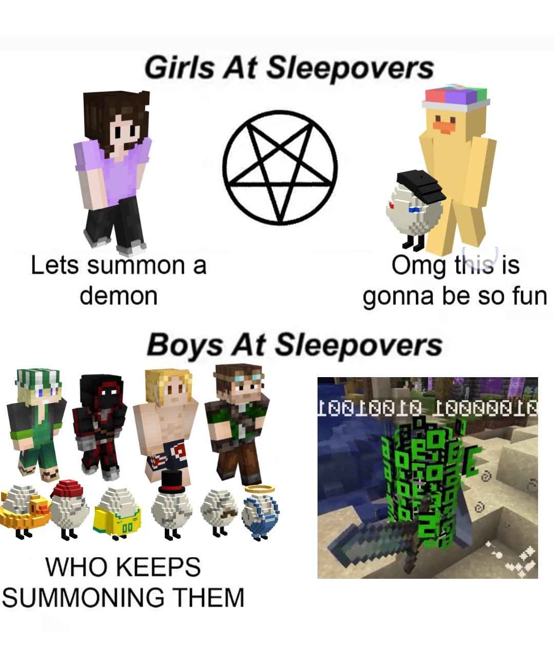 Funny Minecraft Captions