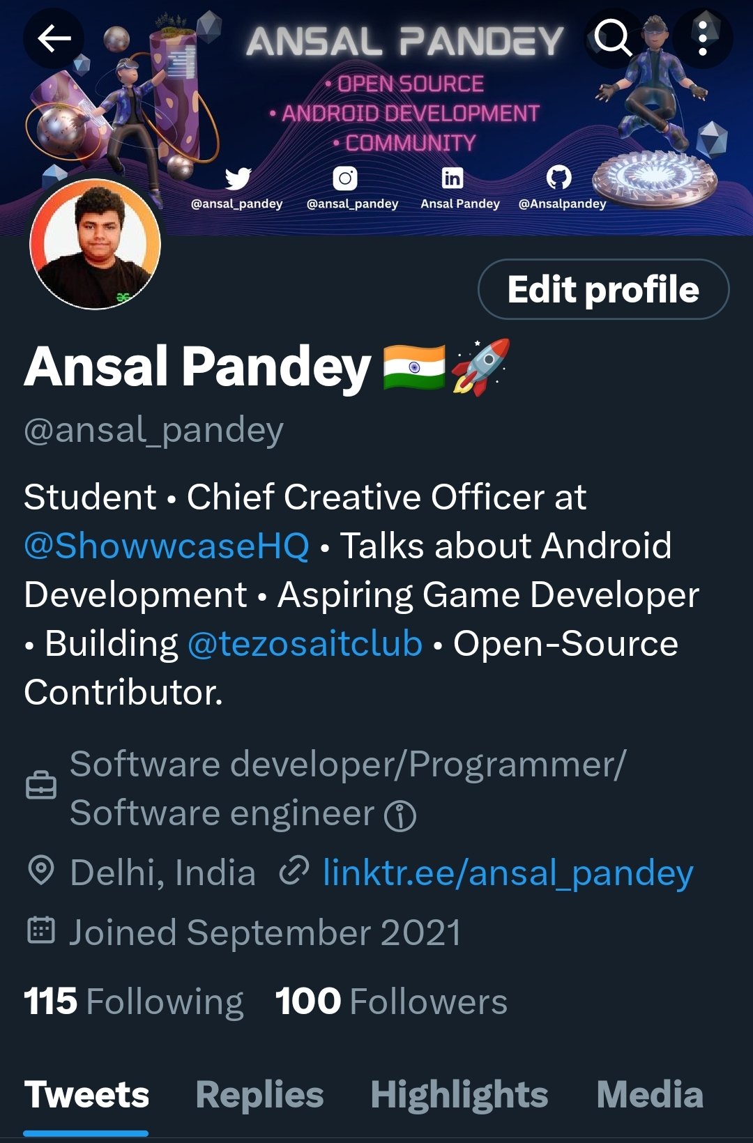 Ansal Pandey ๐ฎ๐ณ๐ on Twitter: Ansal Pandey ๐ฎ๐ณ๐ on Twitter: