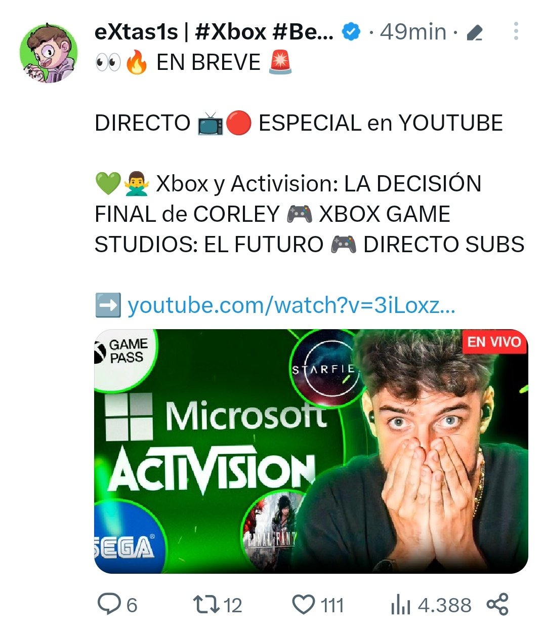 Raiden🍌 on Twitter: "Contenido de éxito para un xboxer real vs un contenido de fracaso que solo ...