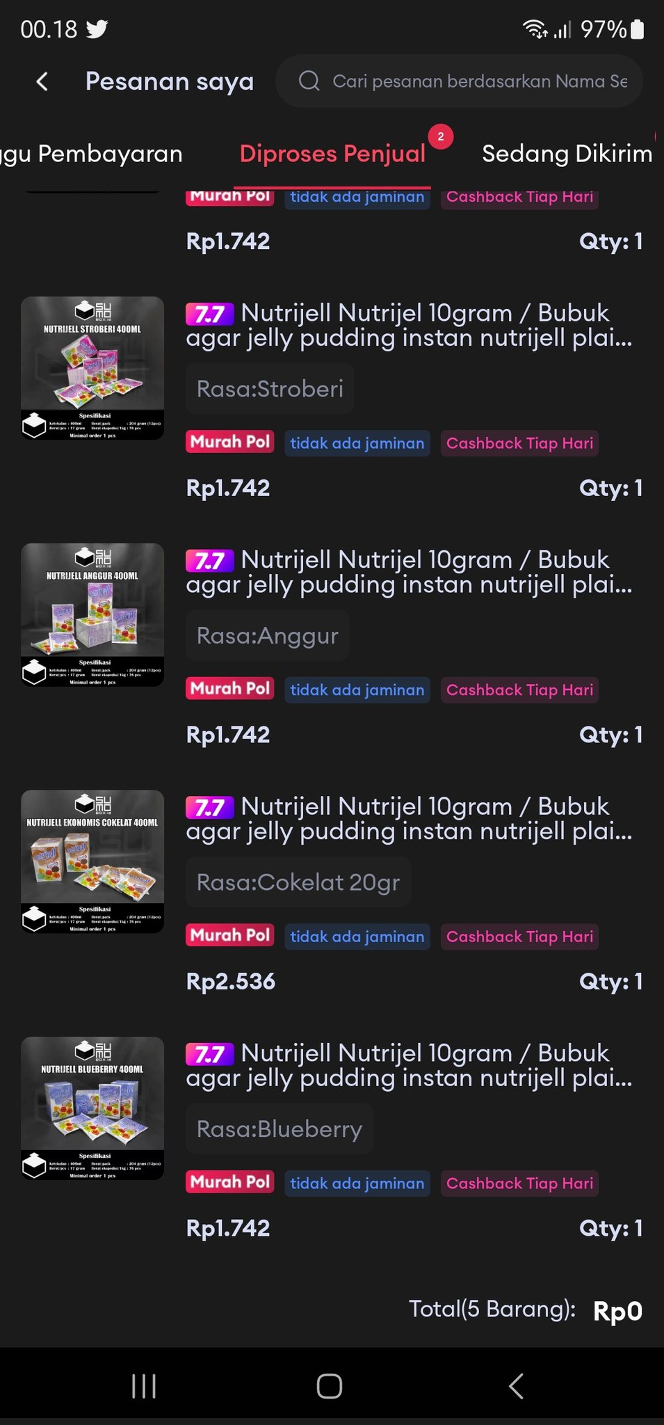 Anisa (baekhyunee_exo) on Twitter: "@discountfess Mayan, dapet nutrijel wkwkwk https://t.co ...