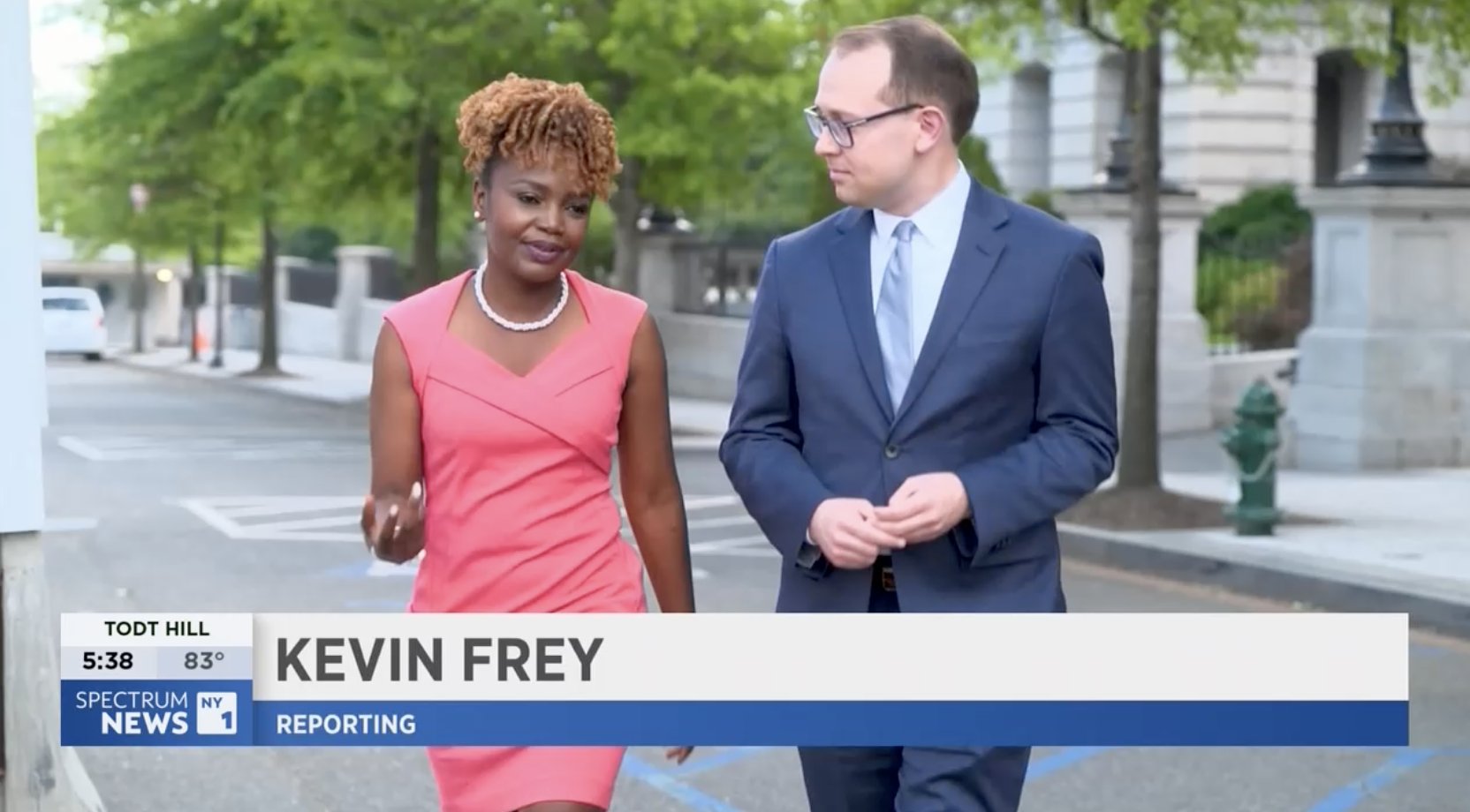 Kevin Frey on Twitter: "WEEKEND WATCH: My 1-on-1 interview with White House @PressSec Karine ...