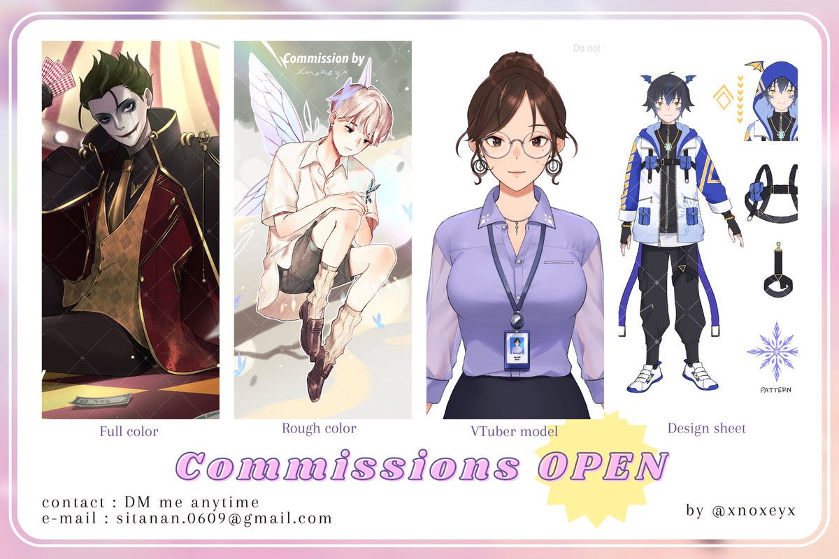 butter🪼comms open on Twitter: "[ RTs are appreciated 💐 ] 📌Commission 2023📌 ☁️info / price ー ...
