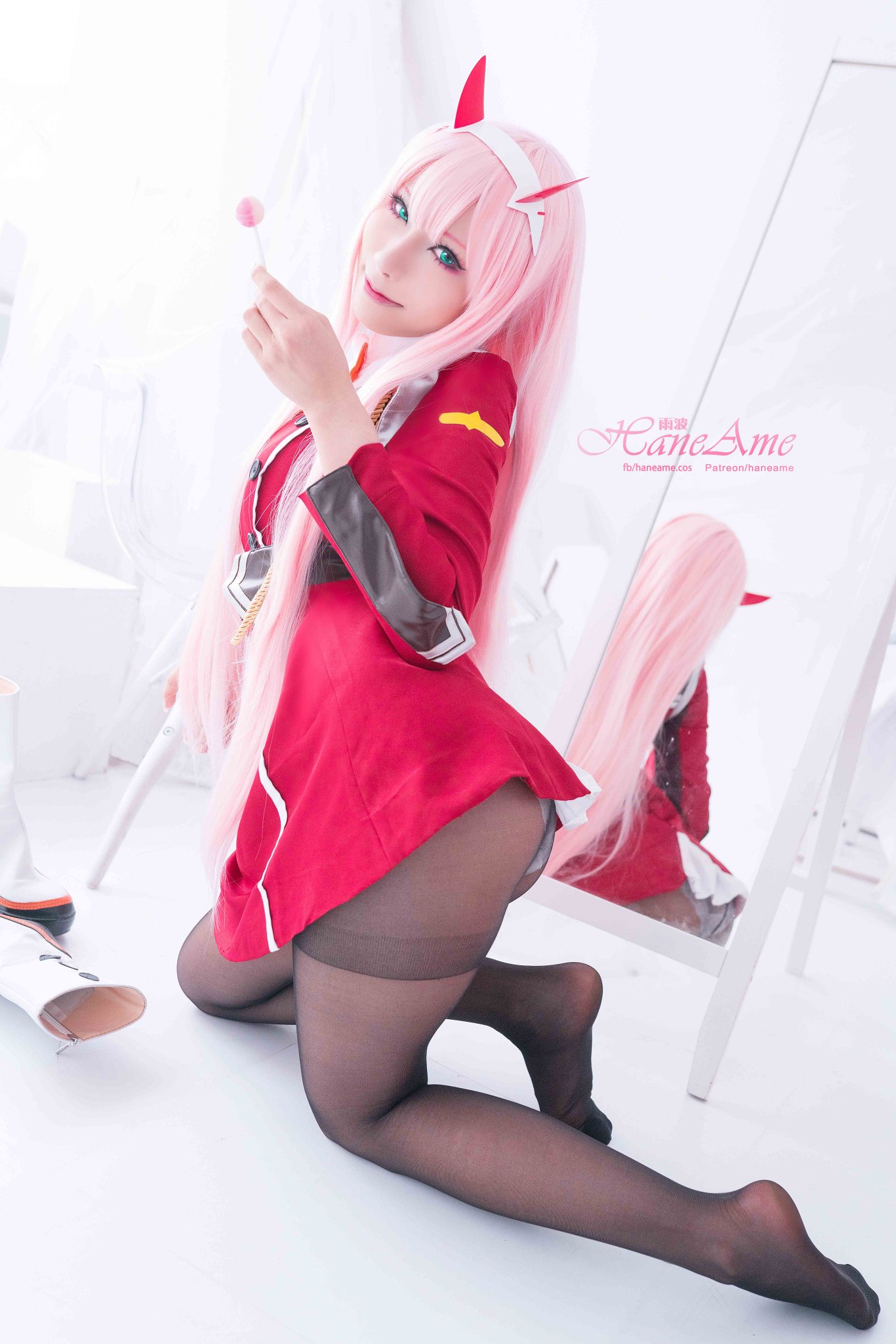 HaneAme雨波 Daily日常 on Twitter: "DARLING in the FRANXX #ZeroTwo 02 cosplay #HaneAme Photobook ️ ...