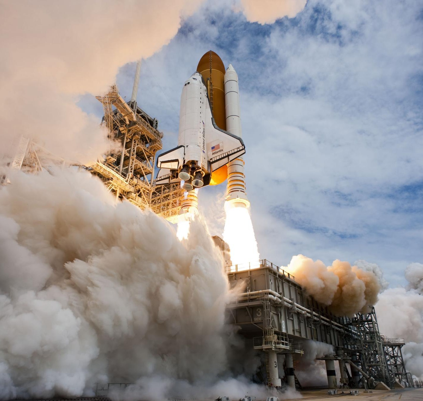Sts 135 Space Shuttle Out At The Pad Photos