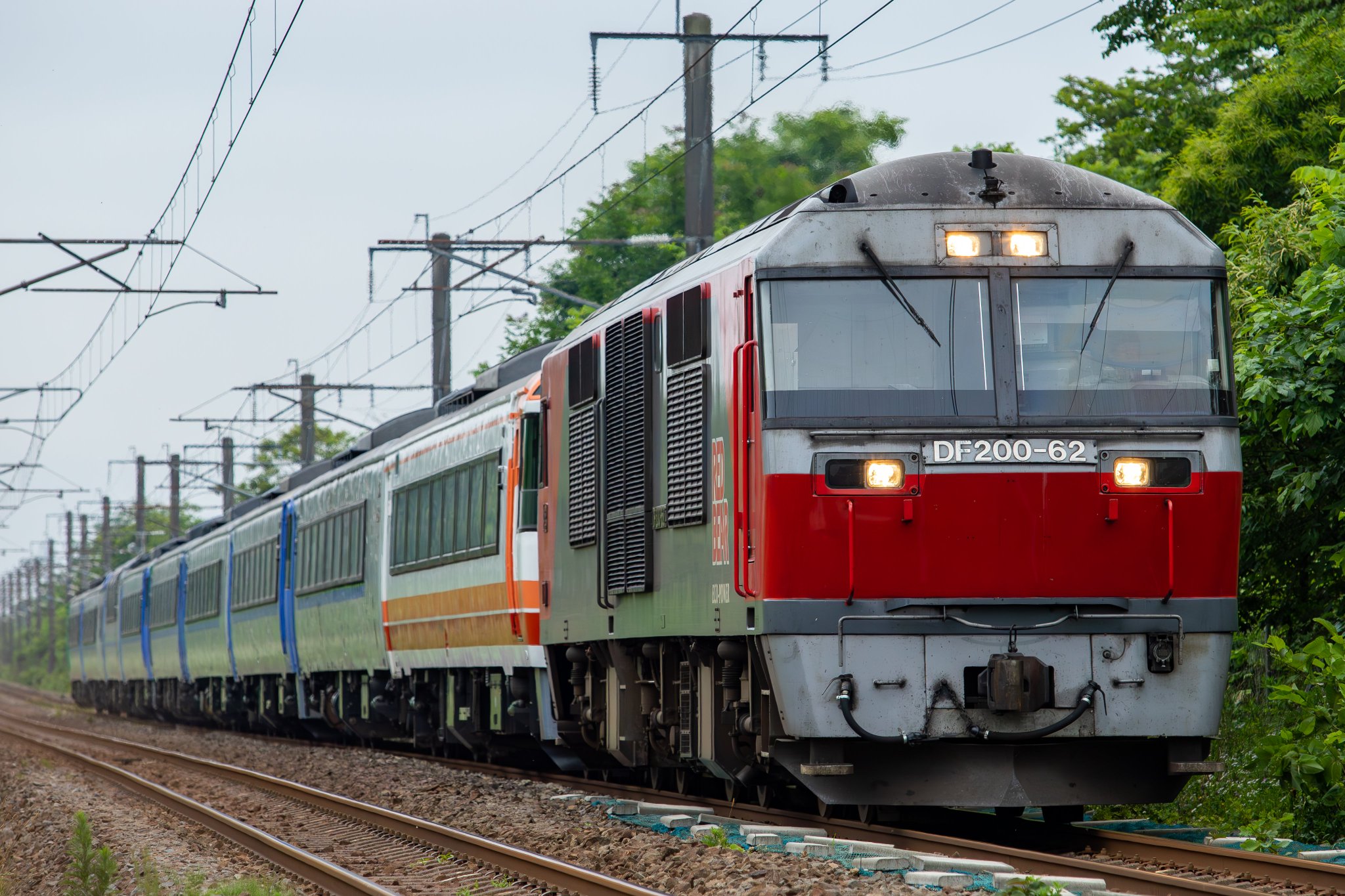 ジミー on Twitter: "7/5③ 9152レ DF200-62 続いて183甲種2便目。 千歳線に行きたかったものの、前日からの疲れで大沼からの移動中にダウン。千歳線内の順光写真が ...