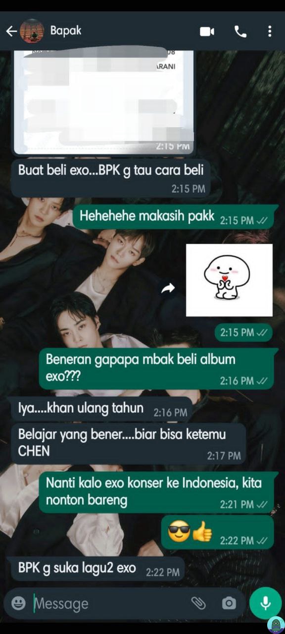 Tanyarl 💚 on Twitter: "Tanyarl cw // kpop k-pop Karna tadi ada yg pamer pacarnya tau exo, aku ...