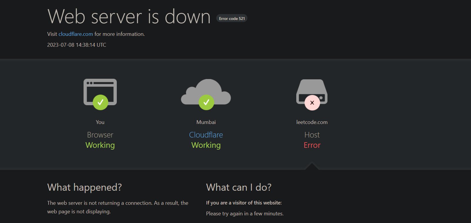 Soham Saha Roy on Twitter: "Wow @LeetCode https://t.co/Pu8Ww7J9dK" / Twitter