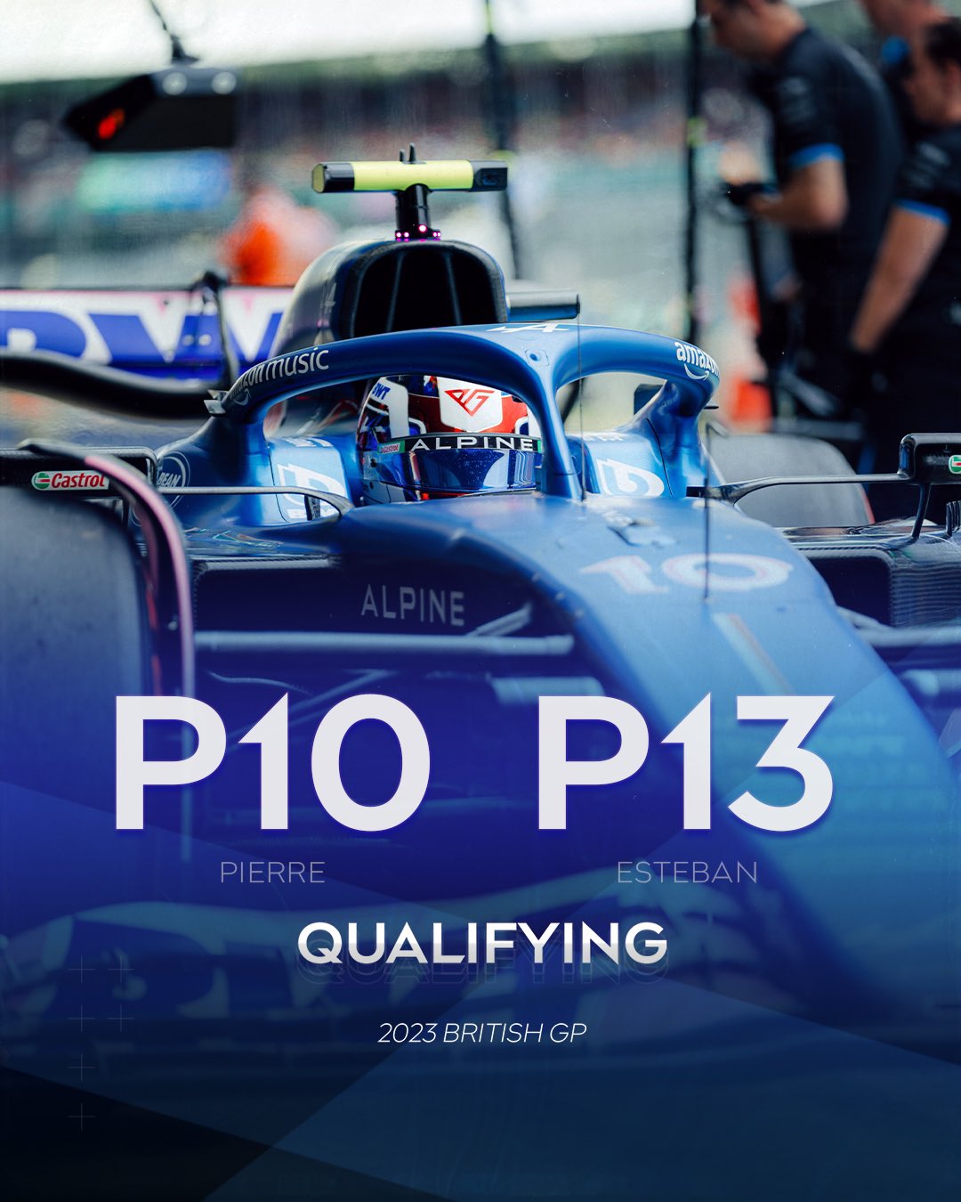 BWT Alpine F1 Team on Twitter: "P10 and P13 for the team in qualifying today 🇬🇧 #Alpine # ...