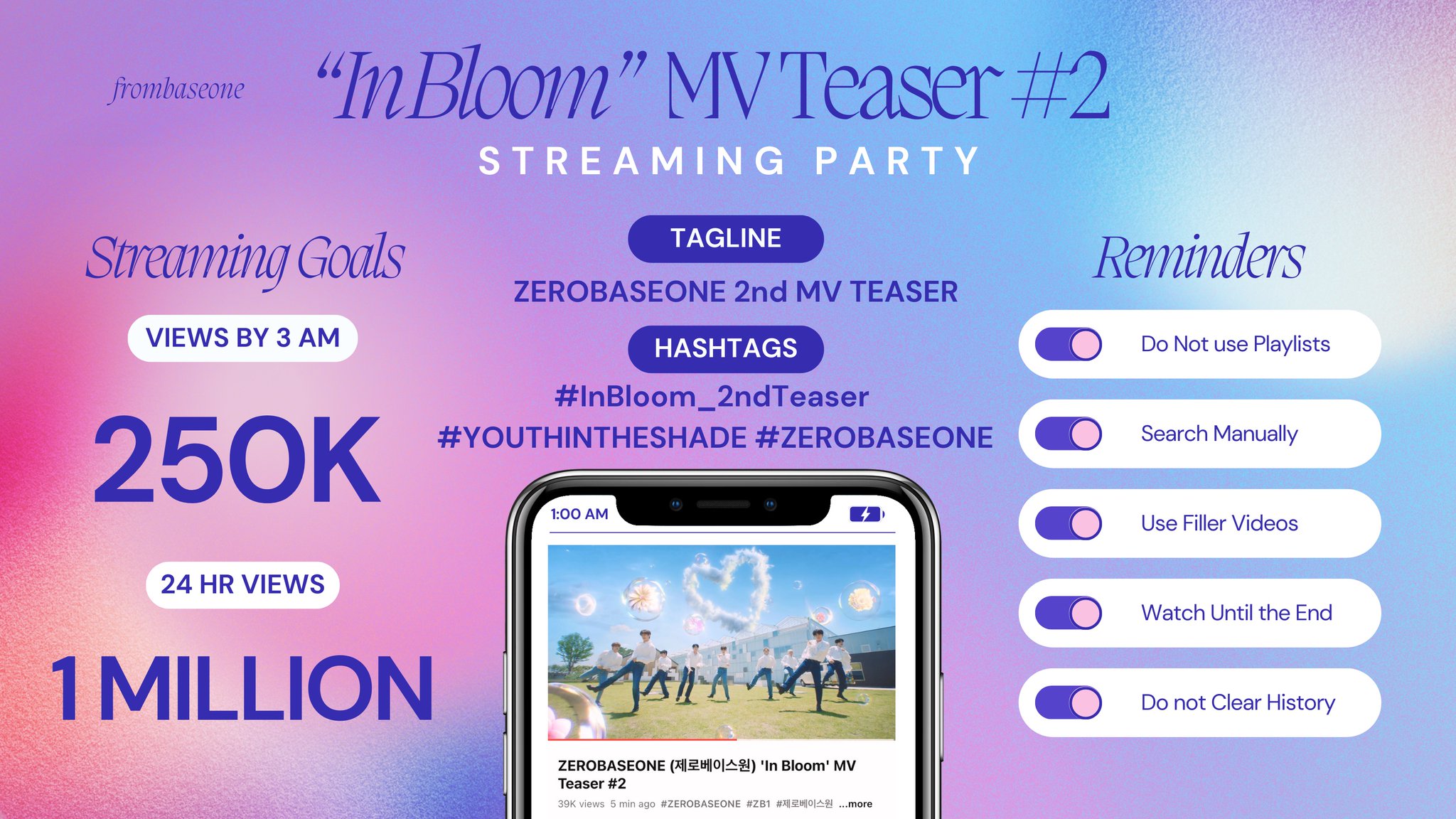 ZHANG HAO GLOBAL on Twitter: "[ MV TEASER #2 STREAMING PARTY ] Start streaming @ZB1_official's ...