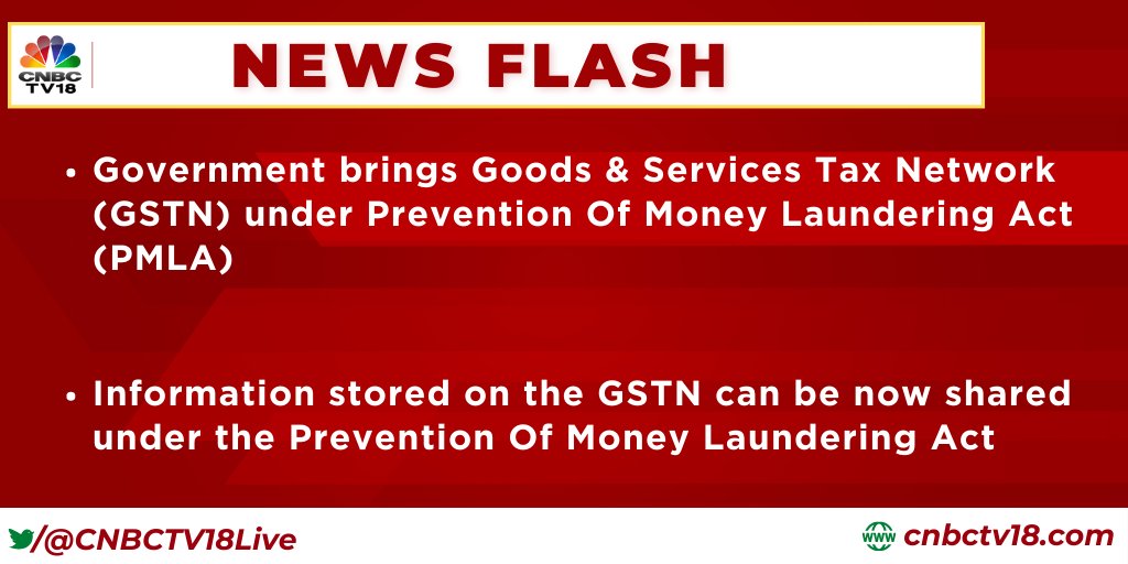 CNBC-TV18 on Twitter: "#NewsFlash | #Government brings Goods & Services Tax Network (#GSTN ...