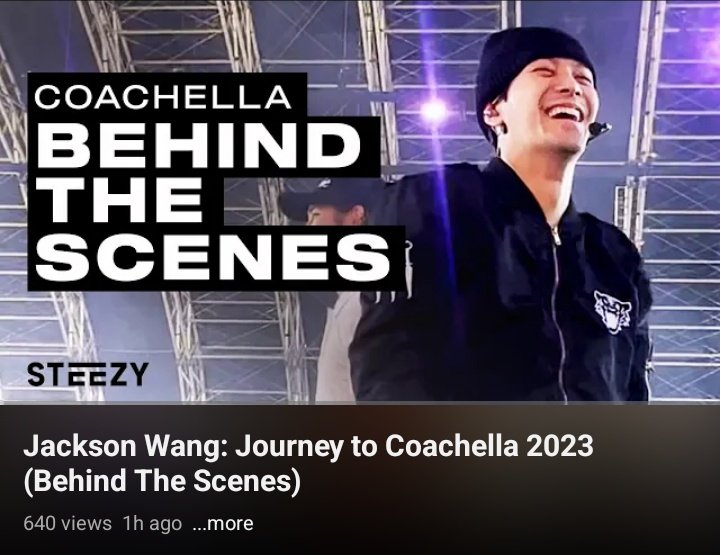 Pop Wang on Twitter: "Behind the scenes of Jackson Wang Coachella 2023 just posted on Steezy ...
