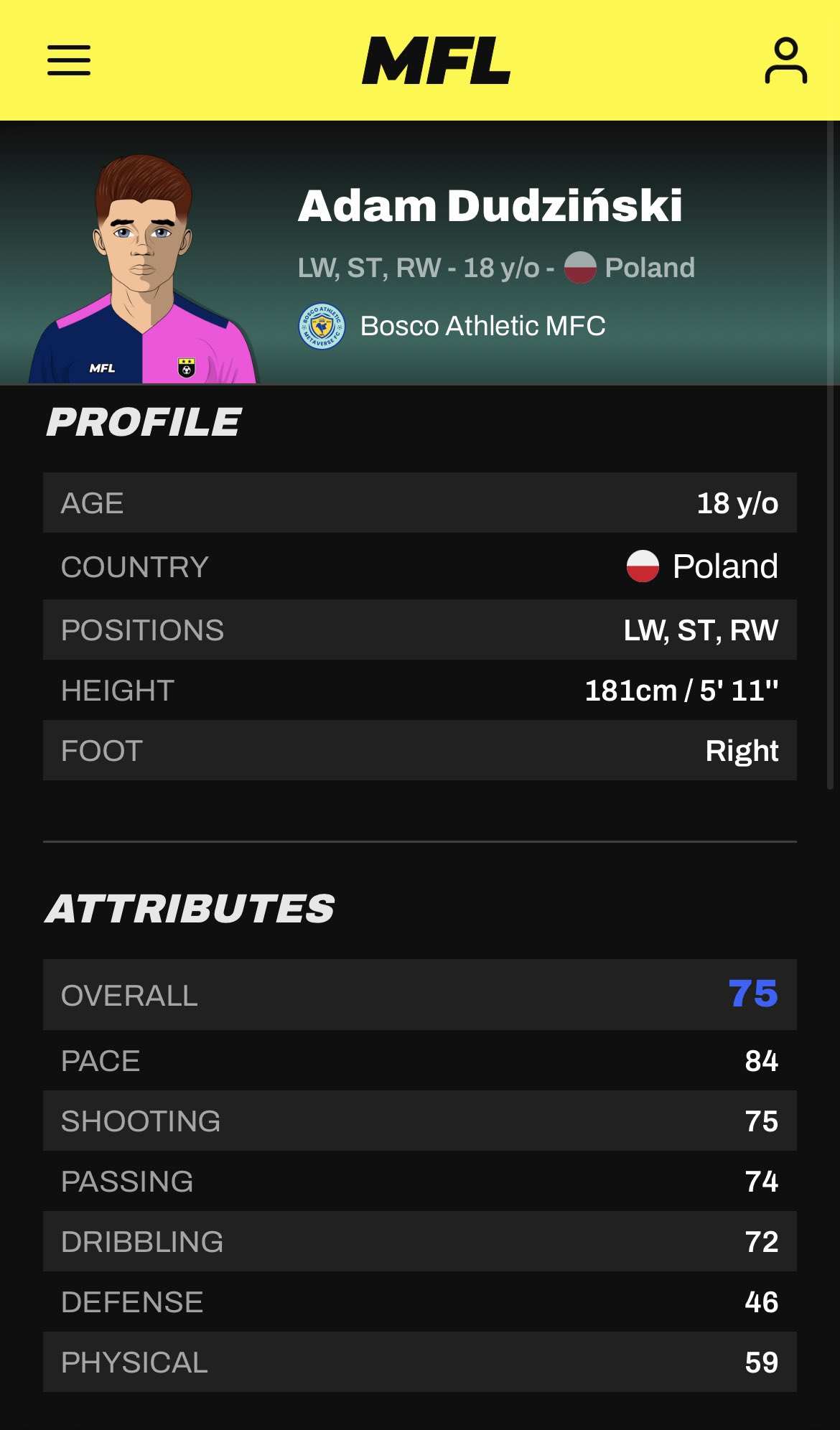 Bosco Athletic Metaverse Football Club on Twitter: "MFL Alpha Season 0. ...