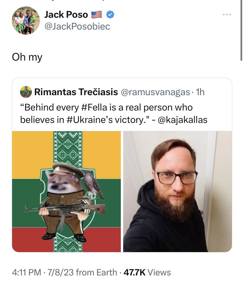 Jack’s House Band of NAFO on Twitter: "Jack POS is getting super shook about NAFO. 😂 https://t ...